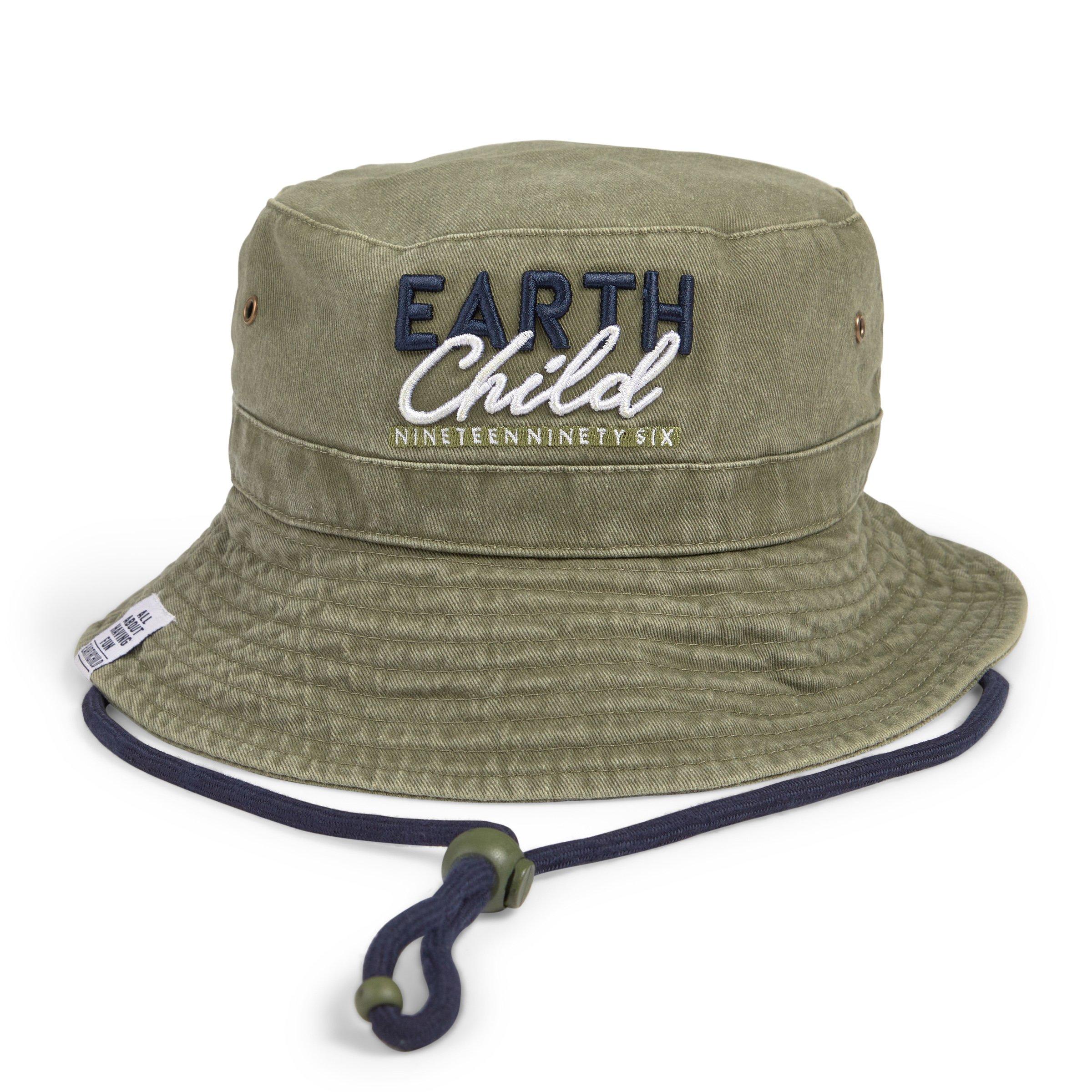 Boys Green Wide Brim Bucket Hat (3198915) | Earthchild