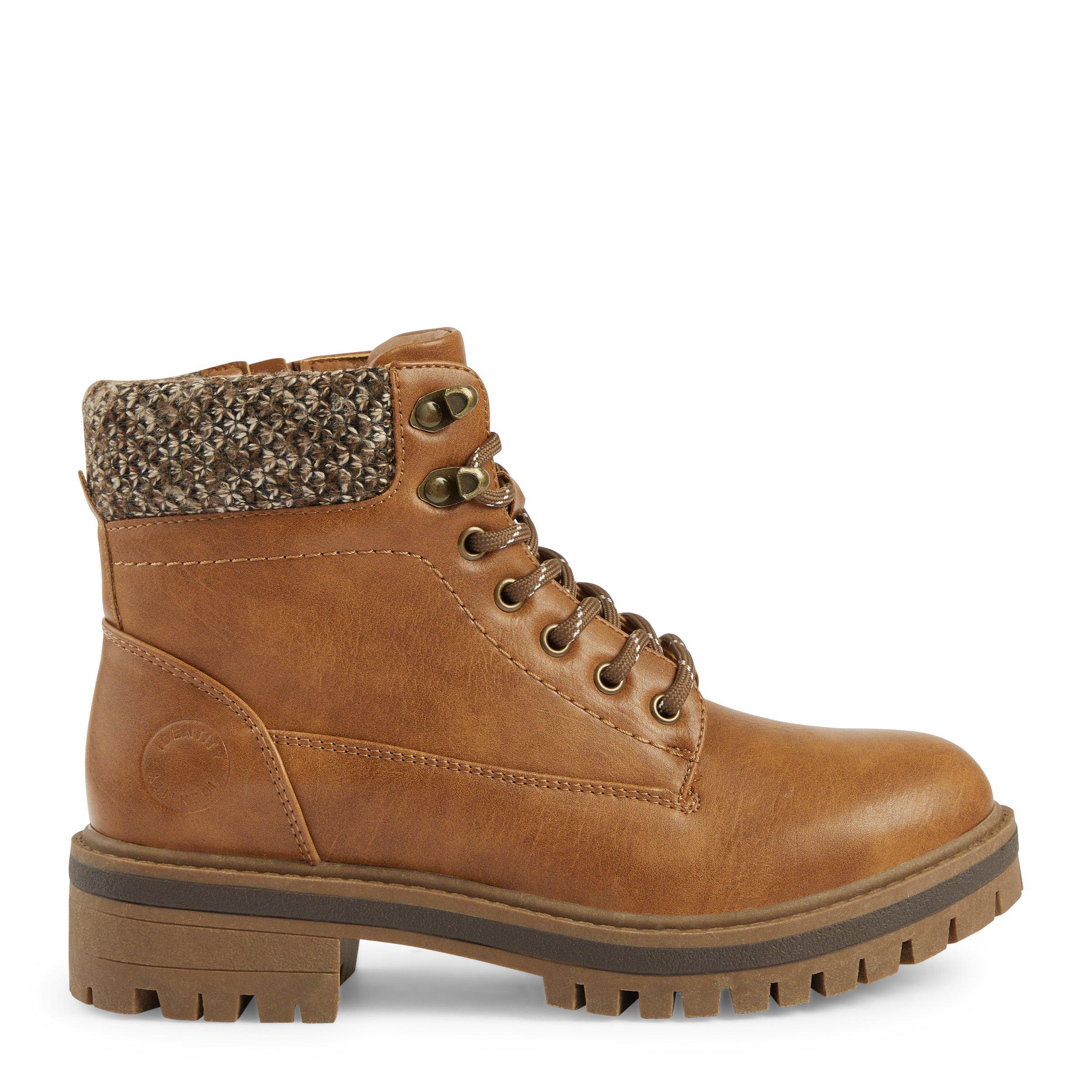 Tan Lace-Up Boots (3199047) | Identity