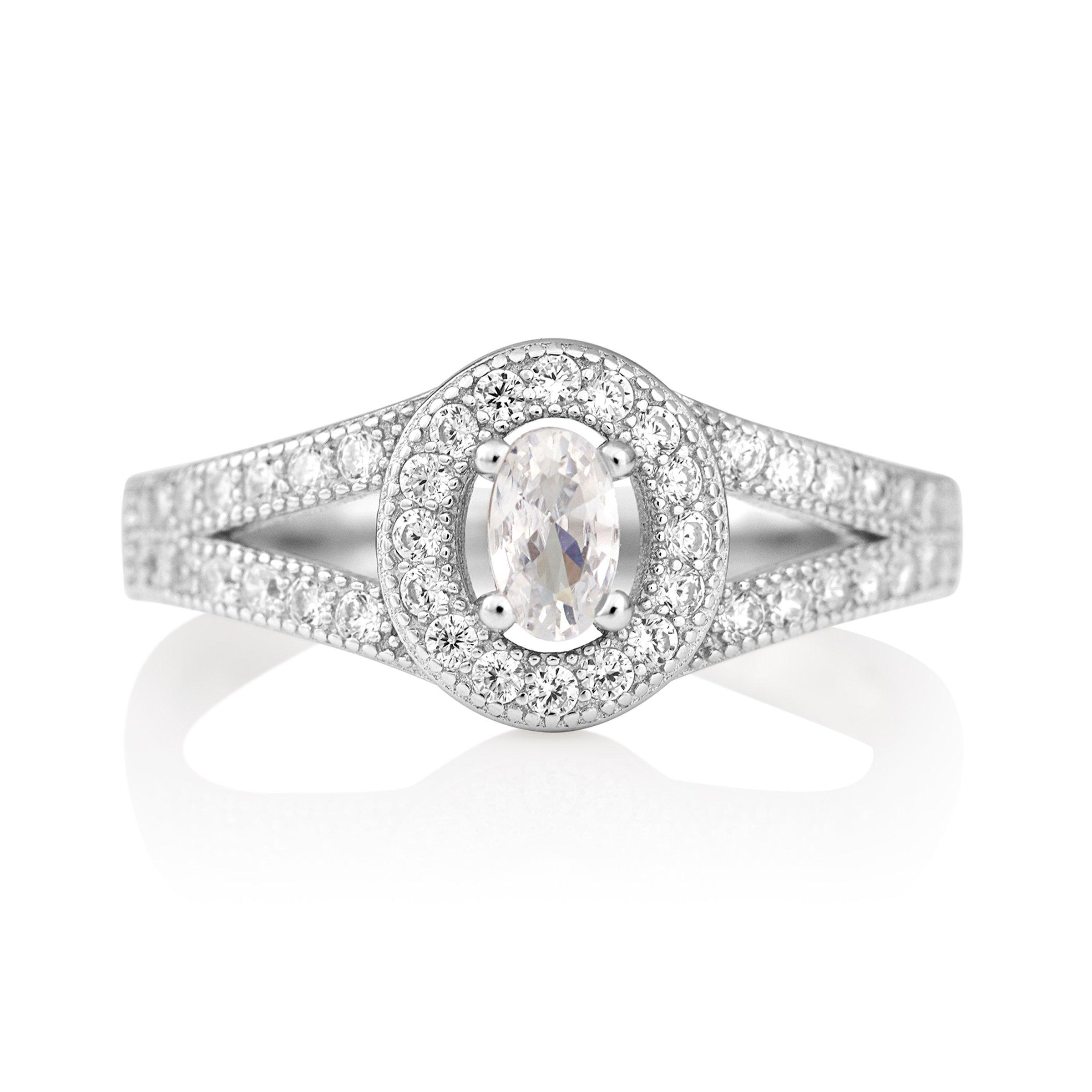 Oval Split Shank Soli Ring (3199208) | Sterling Silver