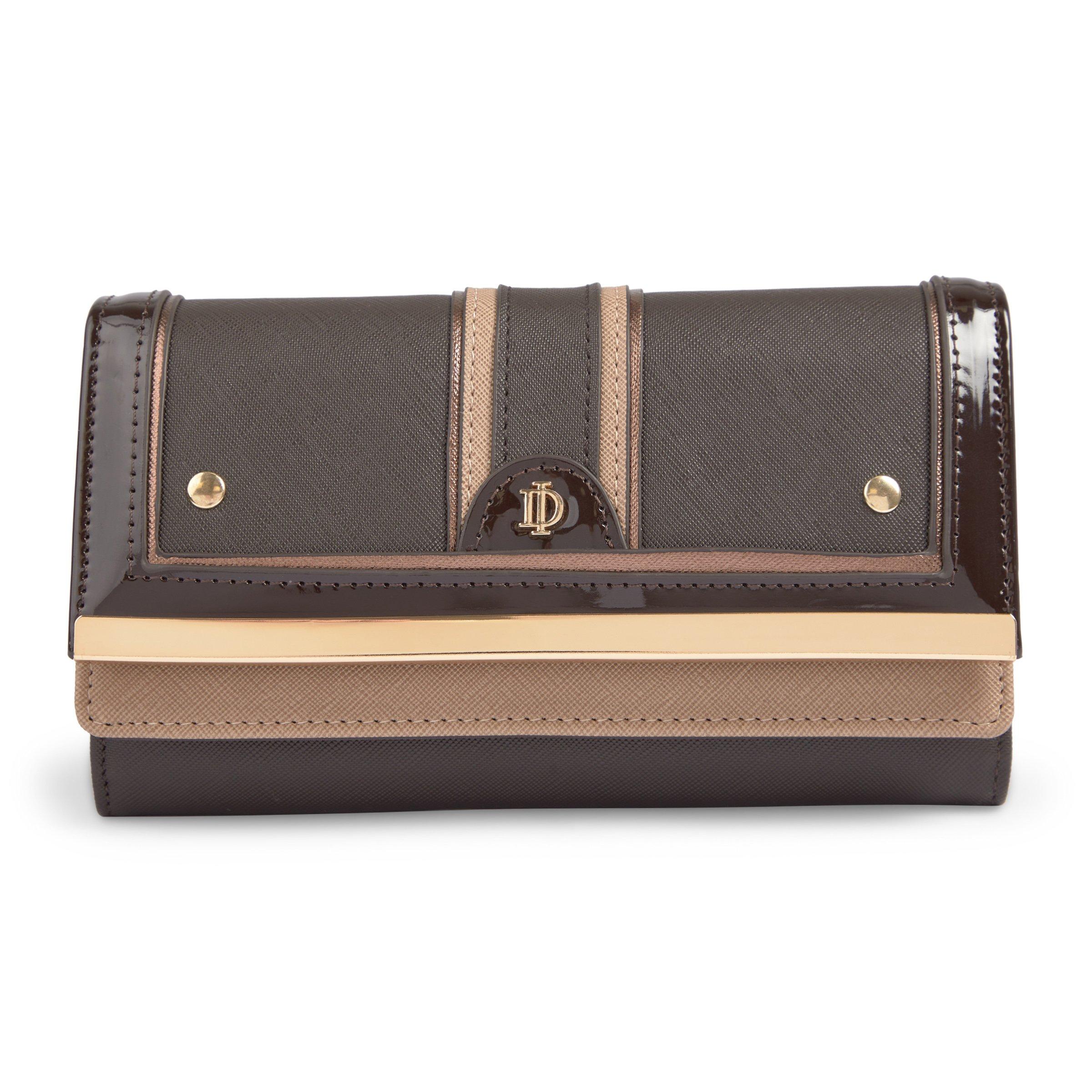 Brown Double Flap Purse (3199328) | Identity