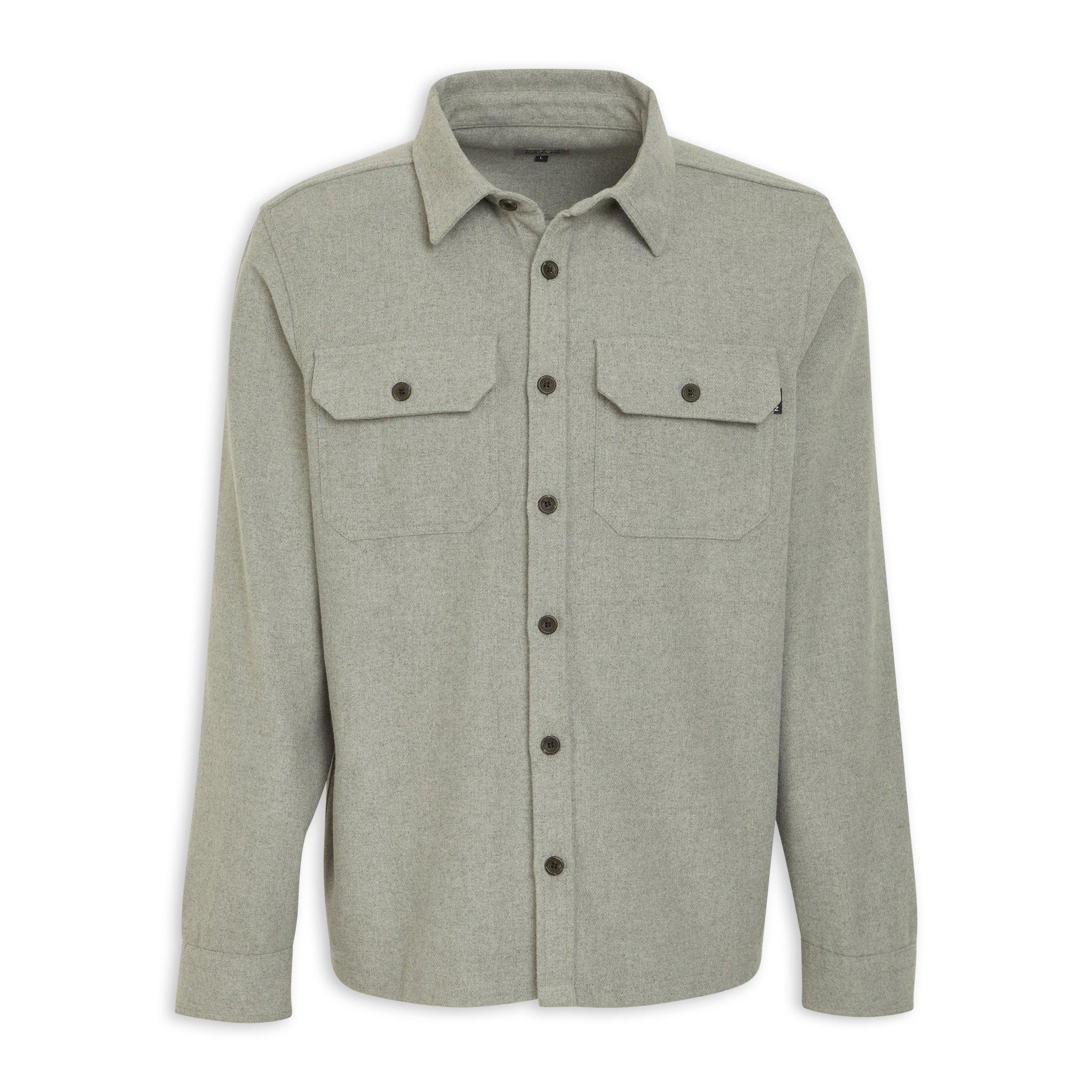 Pale Grey Shacket (3199351) | Truworths Man