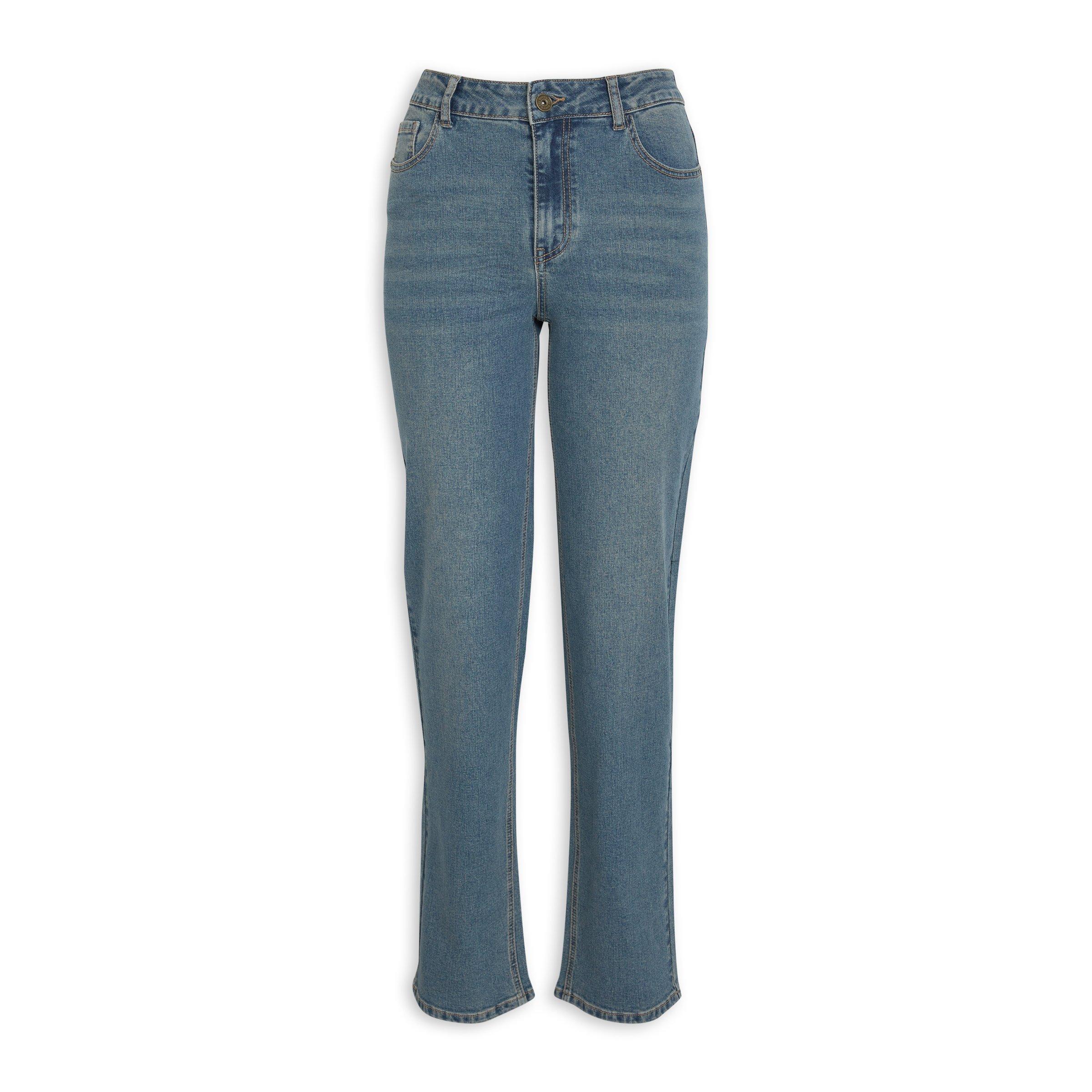 Blue Tea Stain Straight Leg Jeans (3199681) | Hey Betty