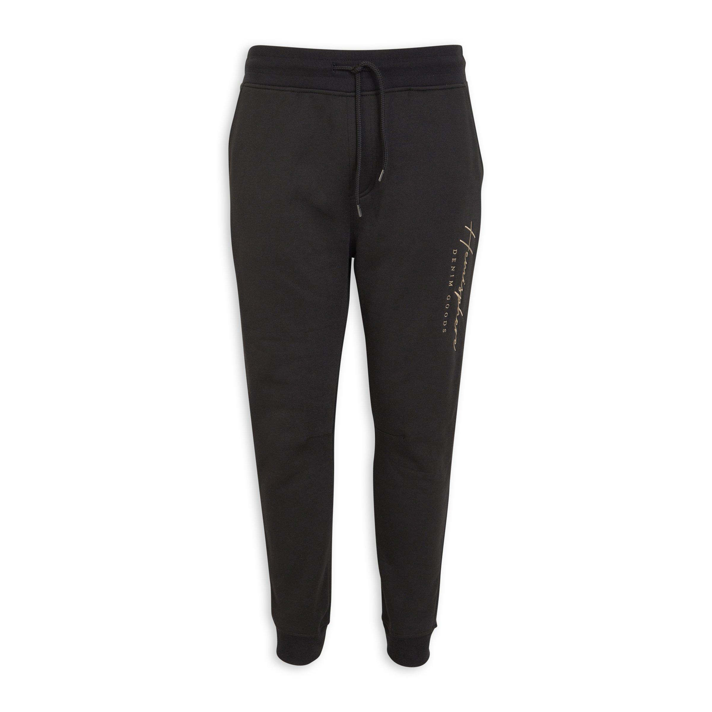 Black Embroidered Jogger Pants (3199782) | Hemisphere