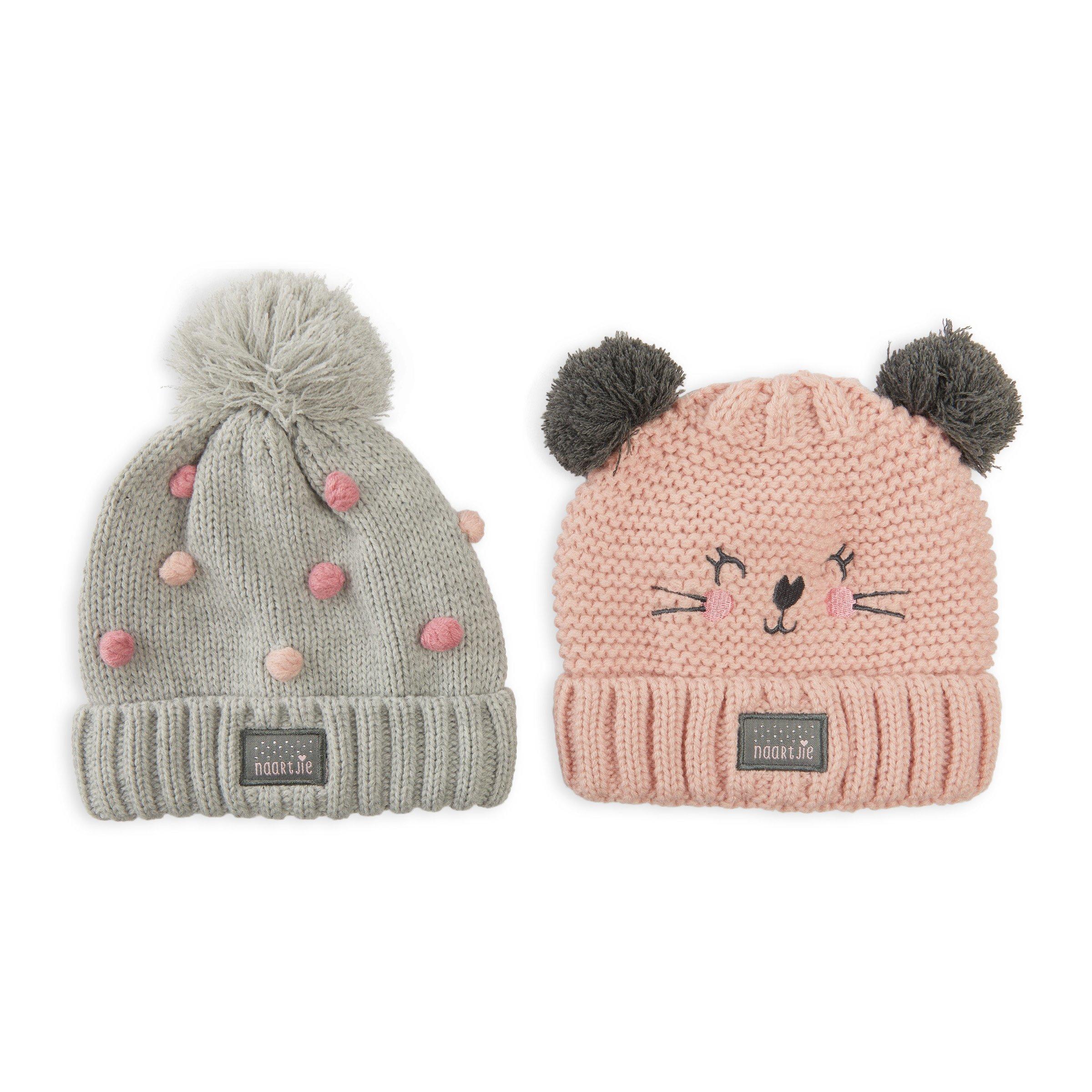 Baby Girls 2-pack Beanies (3199837) | Naartjie