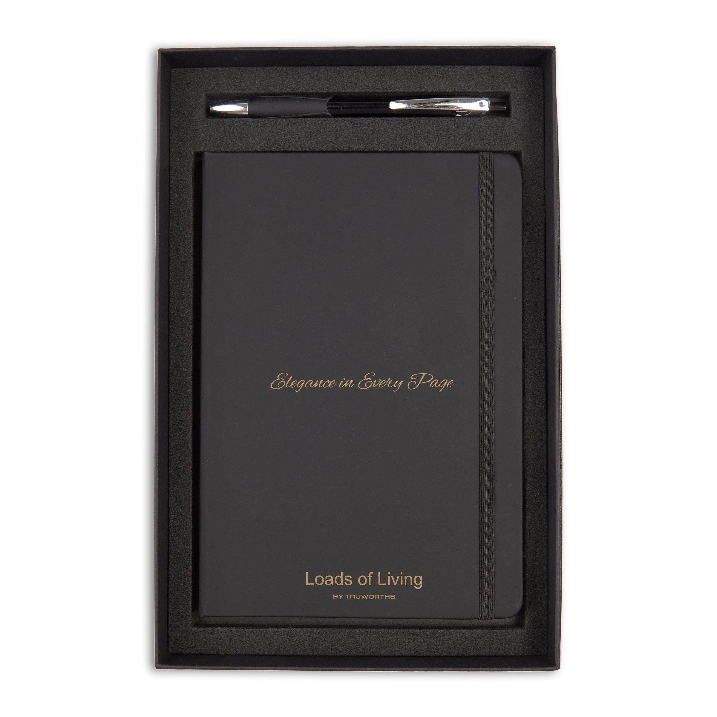 Notebook and Pen Set Black (3200049) | Loads of Living
