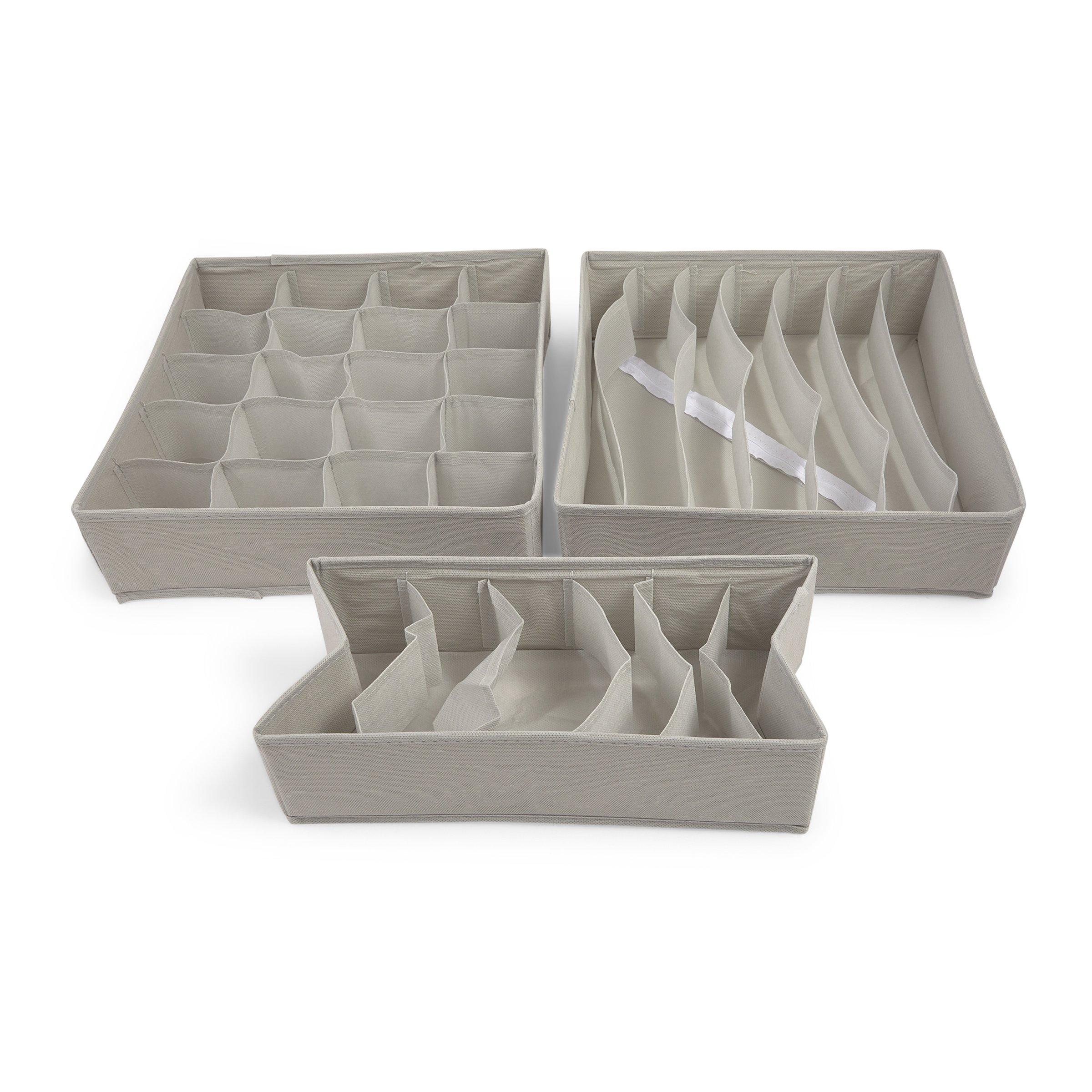 Grey 3 Piece Drawer Organiser (3200054) | Loads of Living