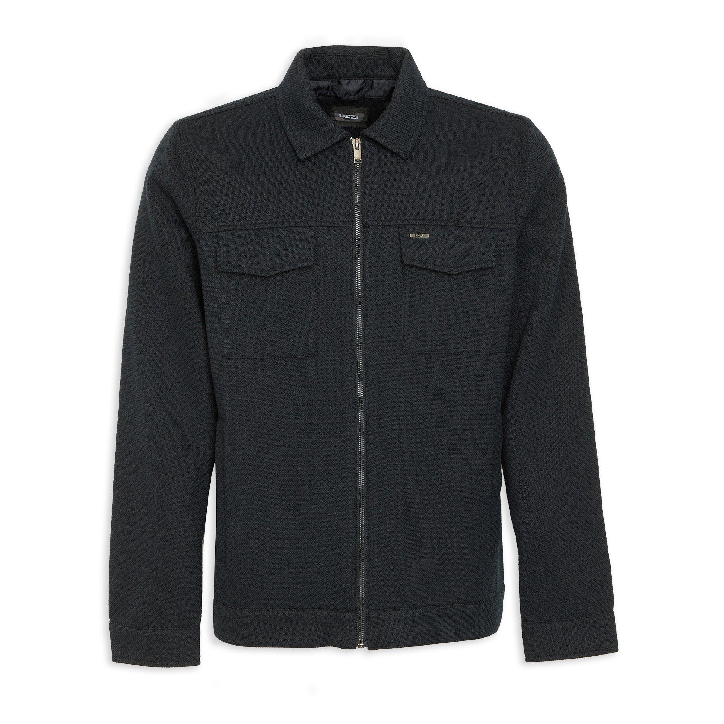 Navy Shacket (3200270) | UZZI