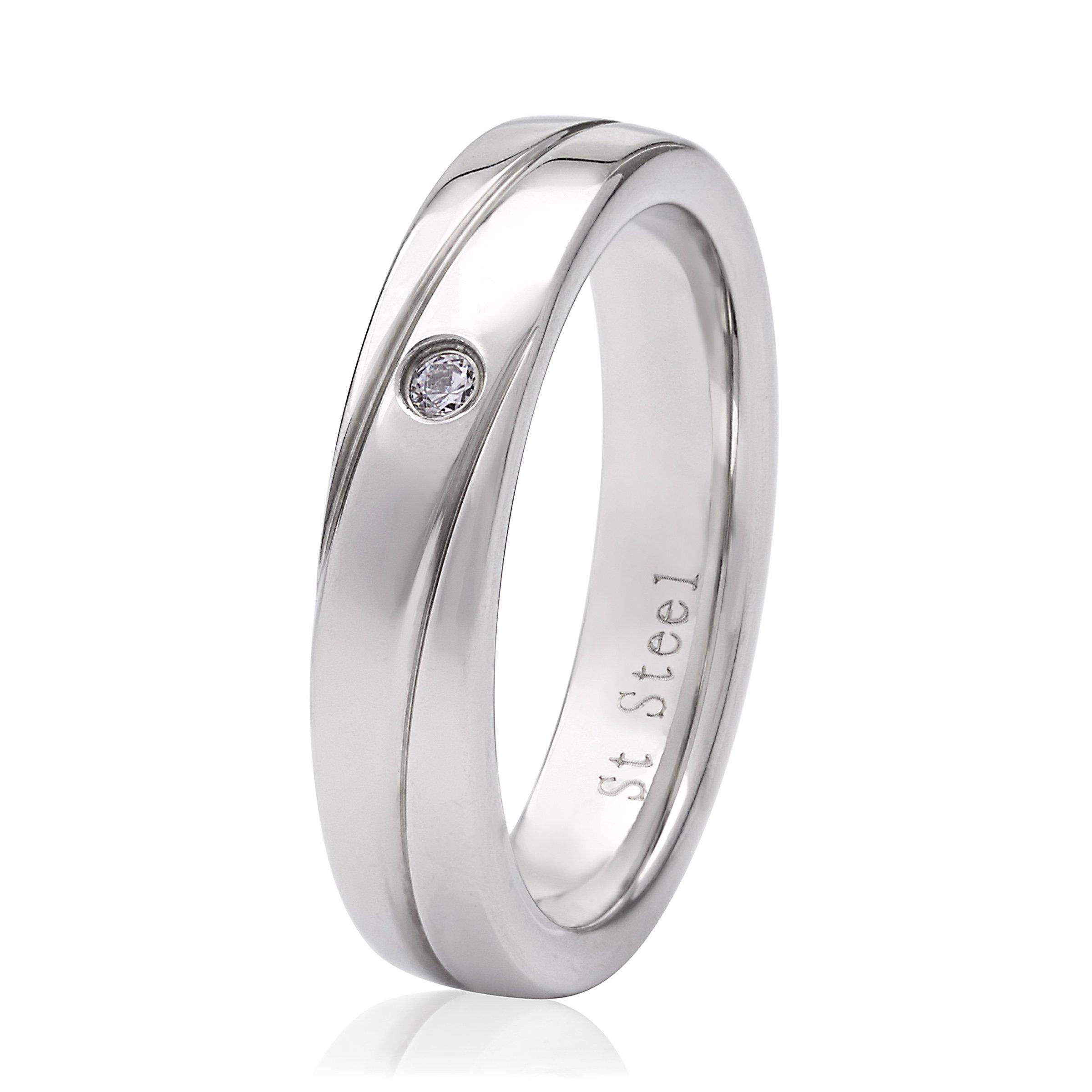 Helix CZ Band (3200344) | Stainless Steel