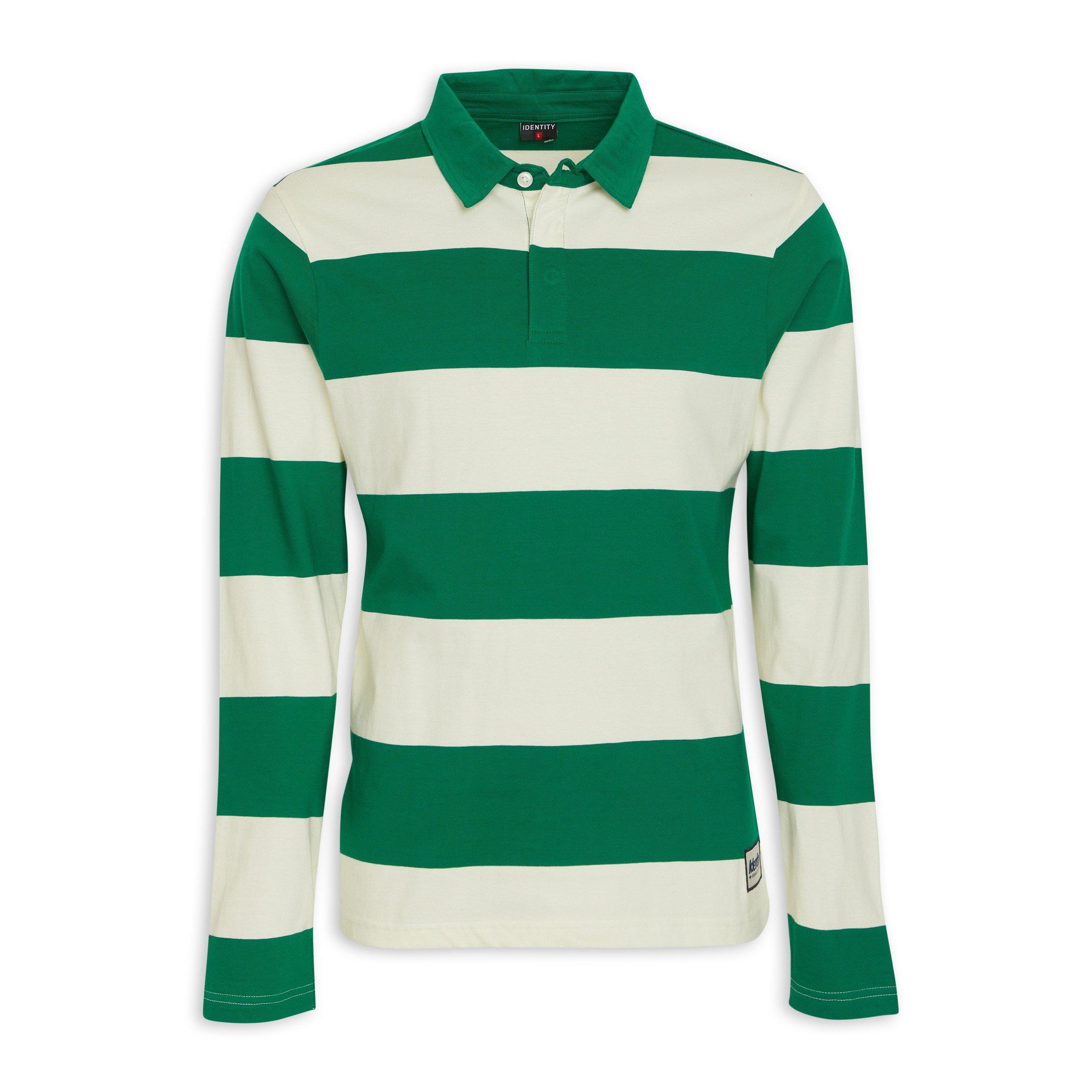 Green Striped Rugby Jersey (3200364) | Identity