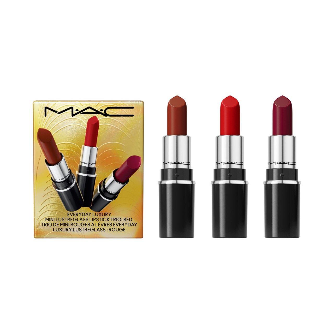 Everyday Luxury Mini Lustreglass Lipstick Trio: Red (3200478) | MAC