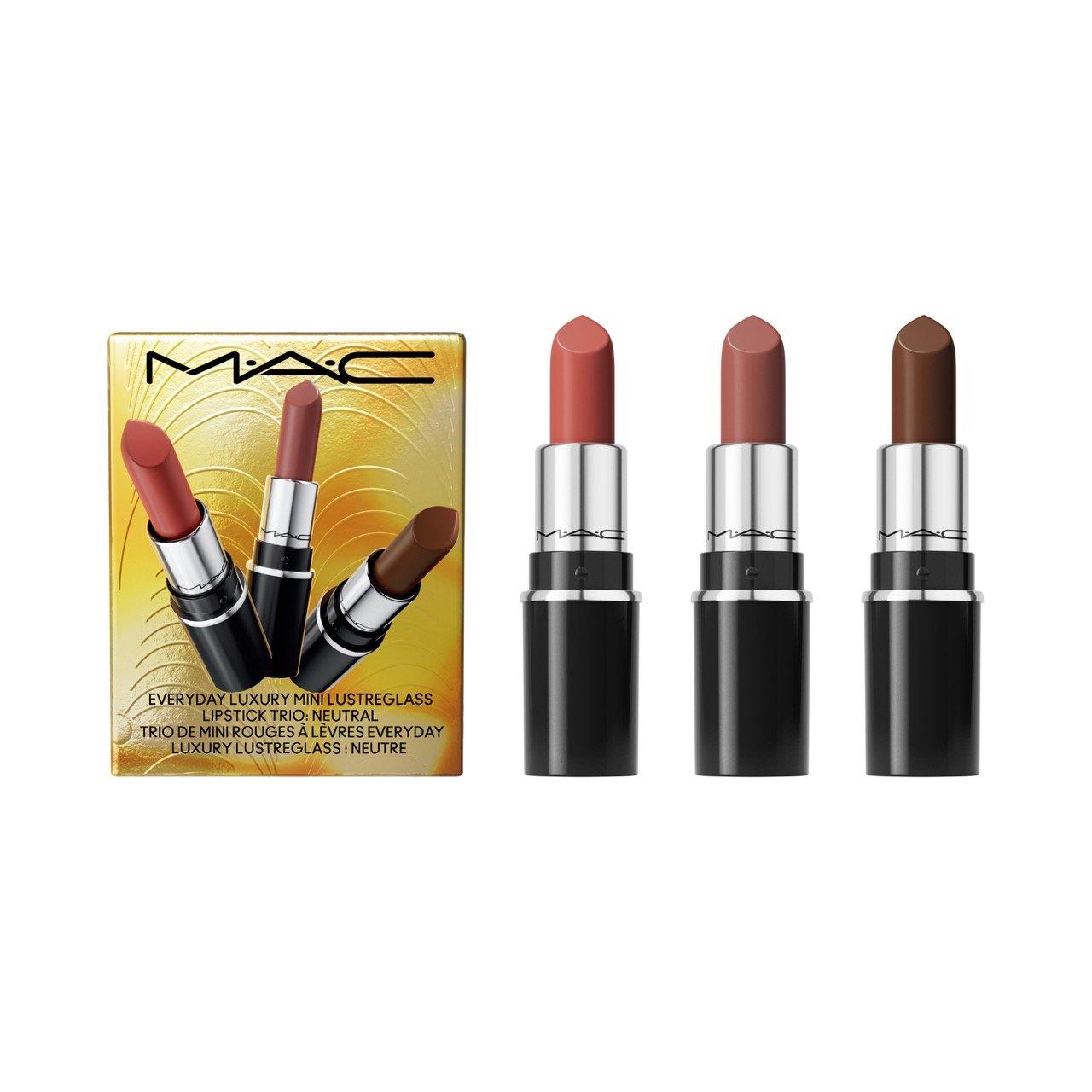 Everyday Luxury Mini Lustreglass Lipstick Trio: Neutral (3200483) | MAC