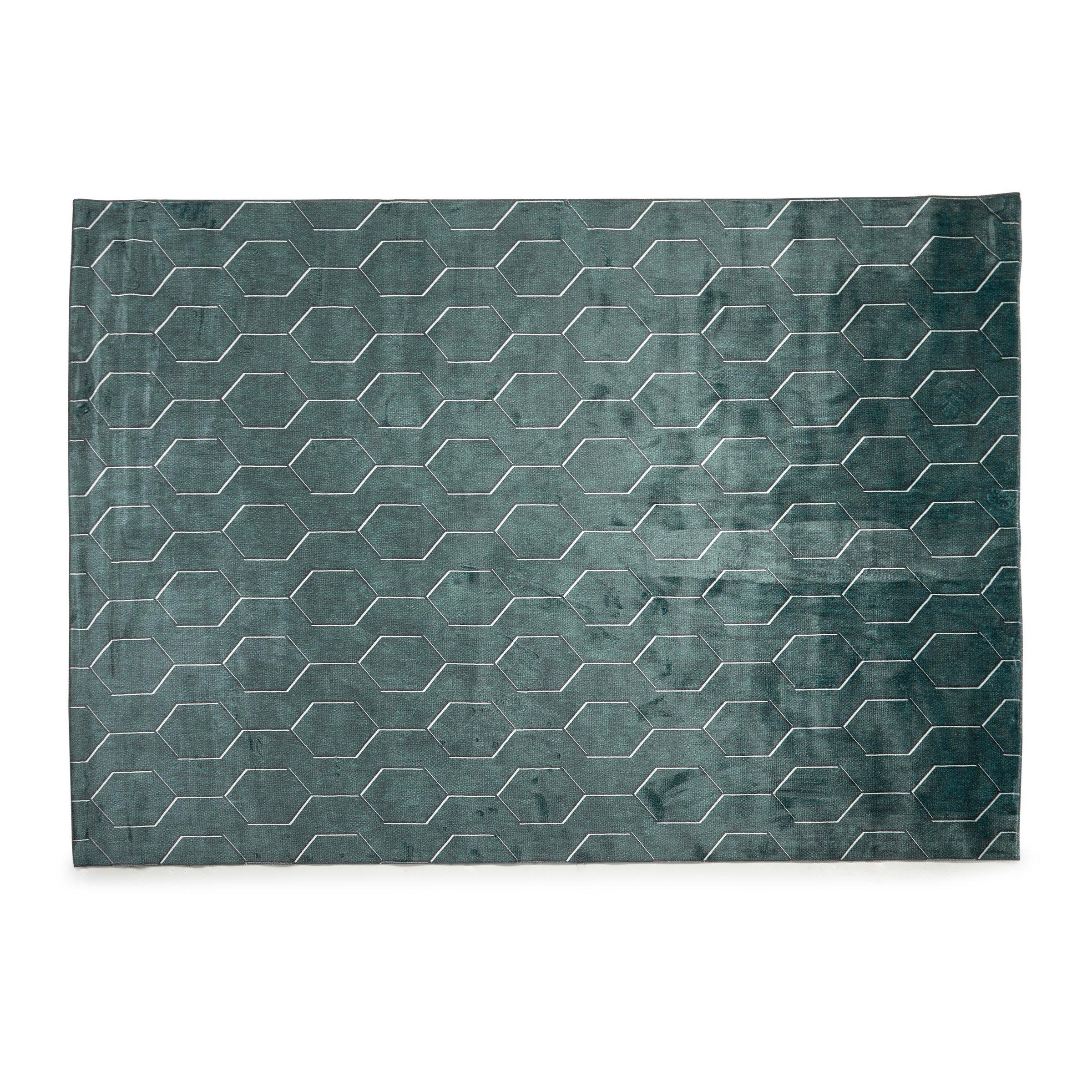 Teal Geometric Rug 230x160cm (3200540) | Loads of Living