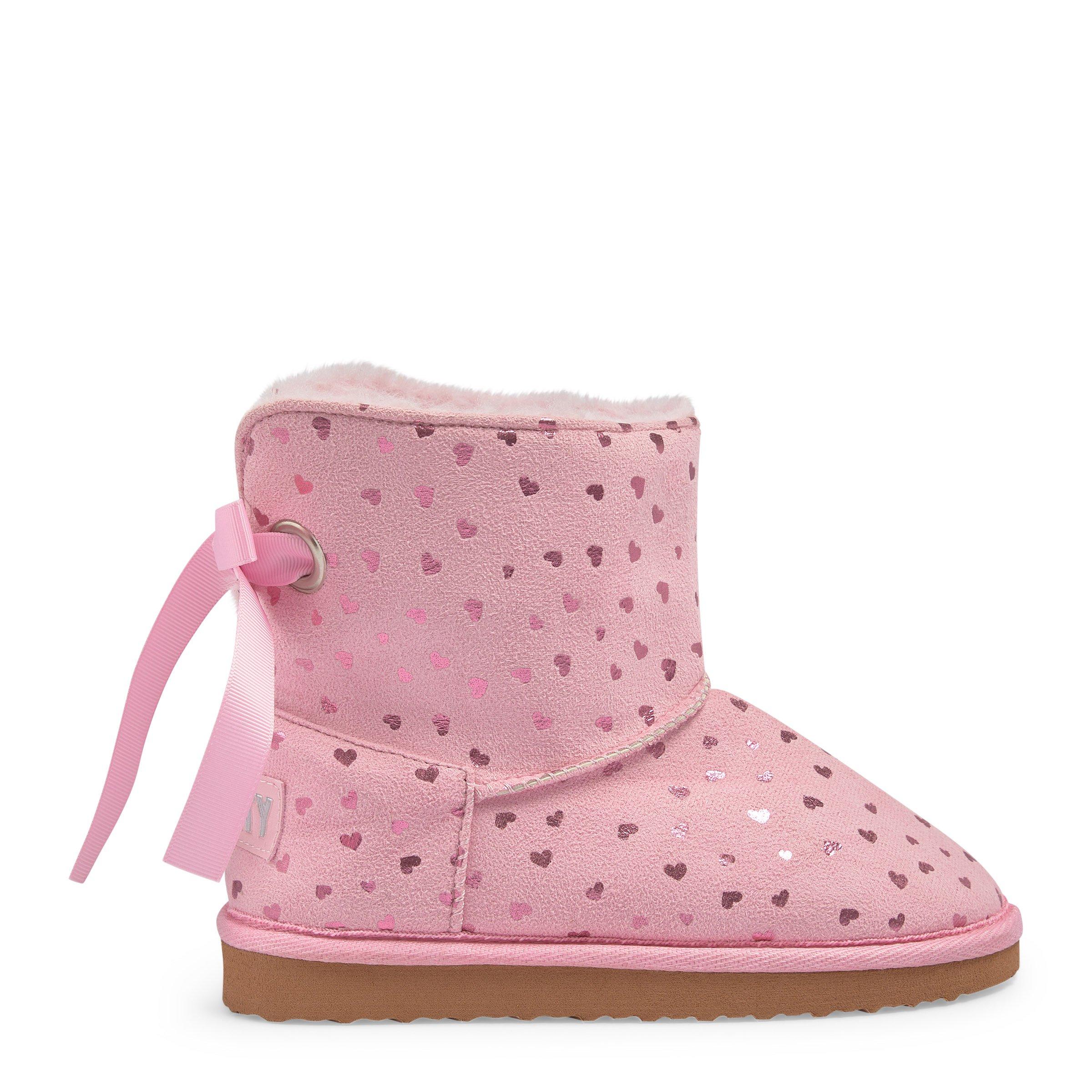 Kid Girls Pink Boots with Hearts (3200567) | Identity