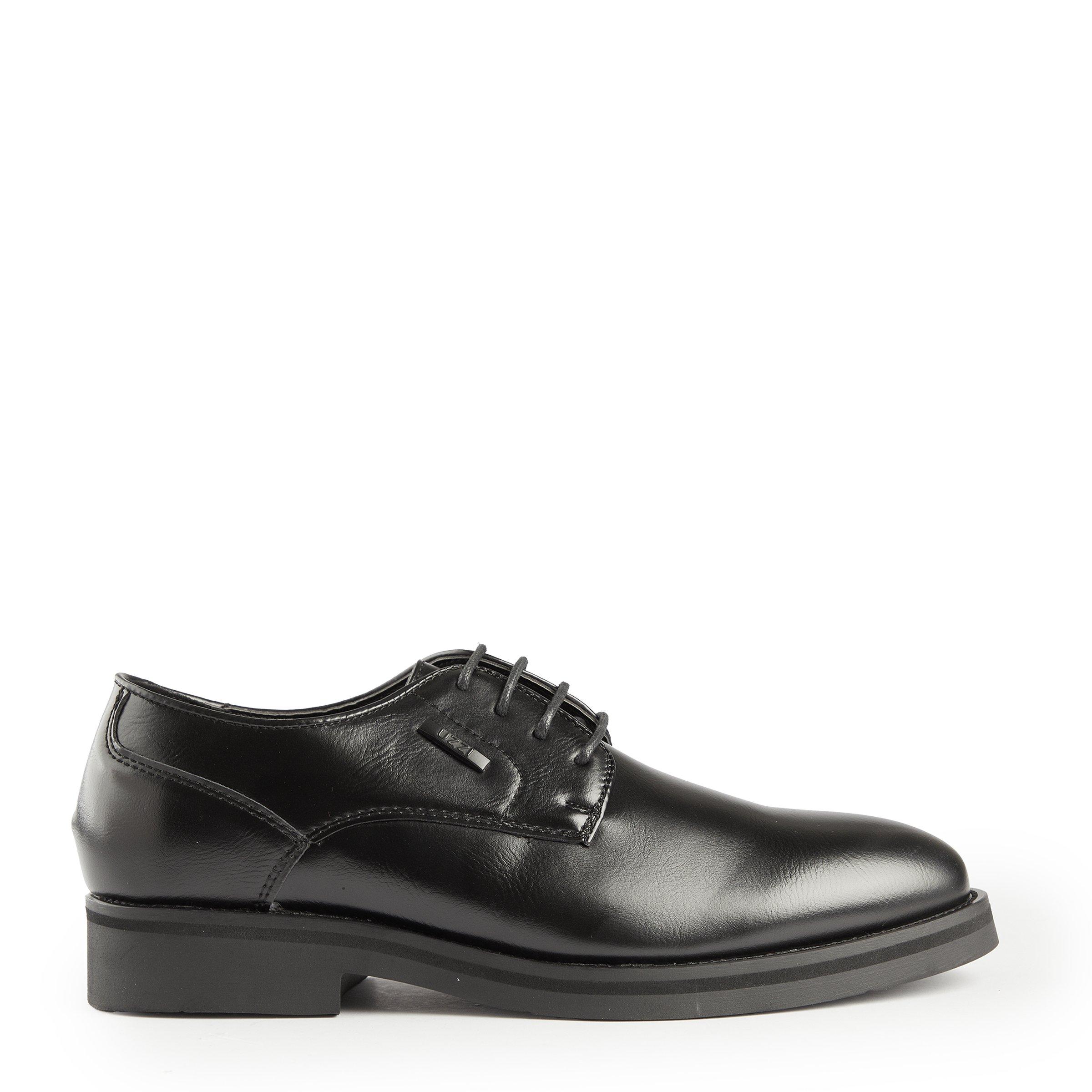 Black Lace-up Formal Shoes (3200600) | UZZI