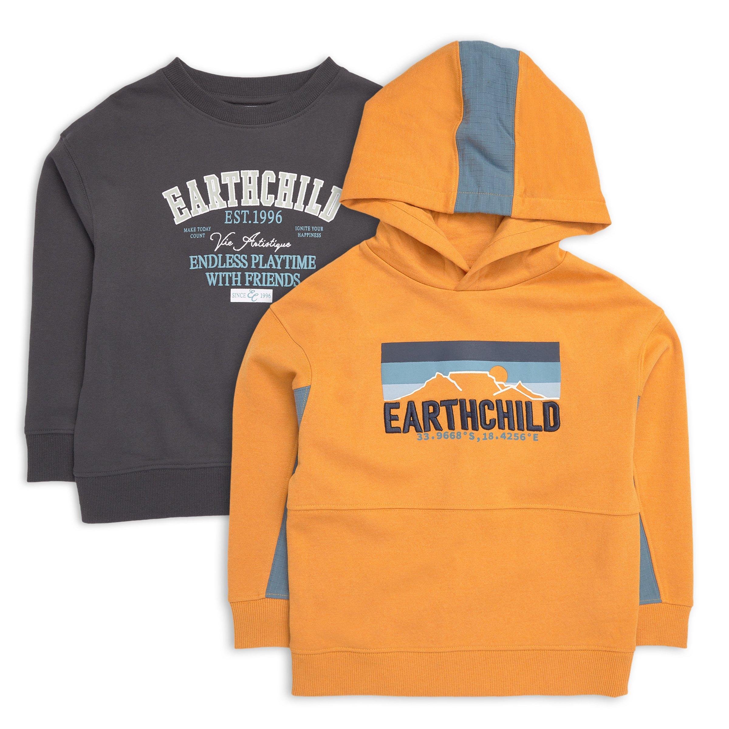 Kid Boys 2-pack Hoodie and Sweat Top (3200777) | Earthchild