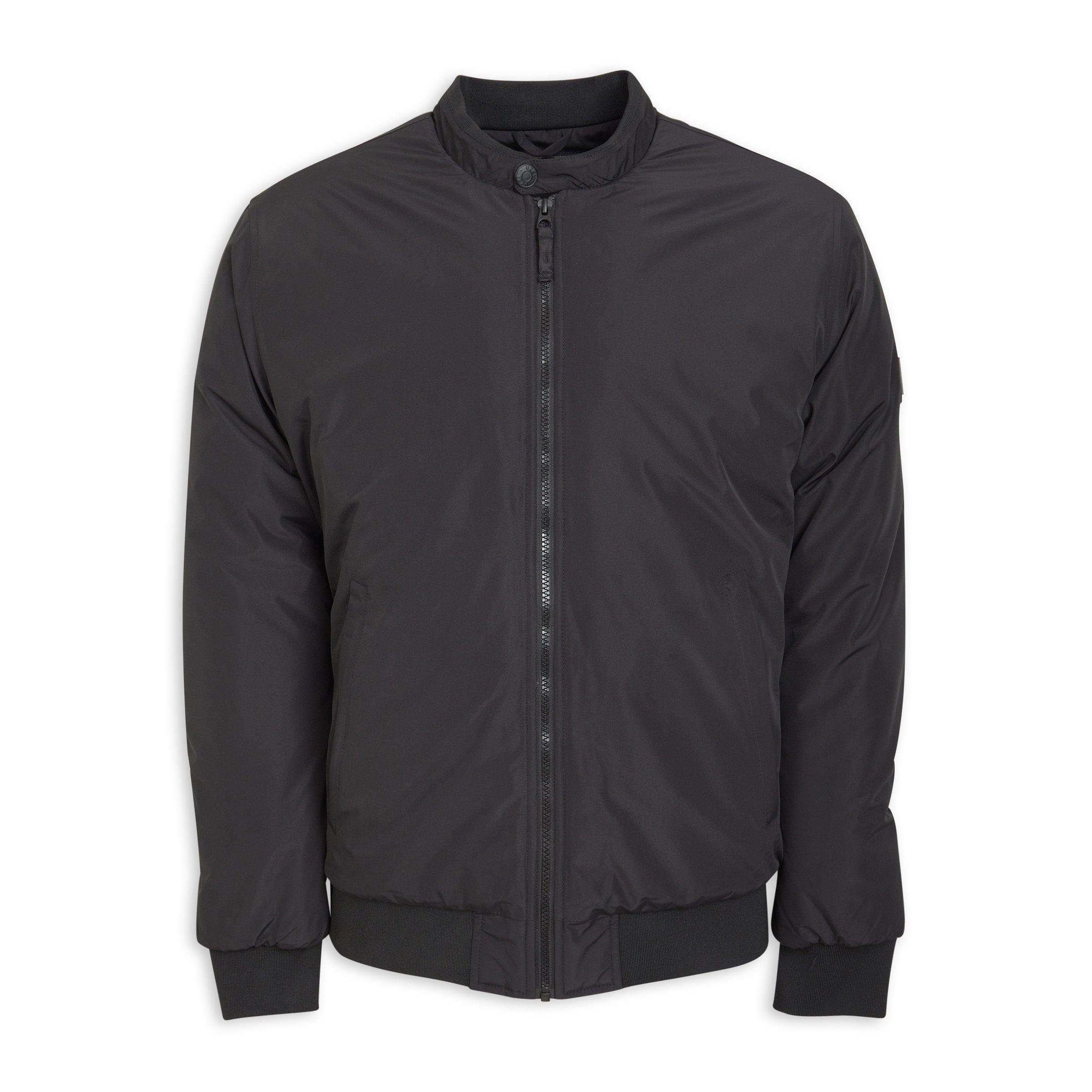 Black Bomber Jacket (3201101) | UZZI
