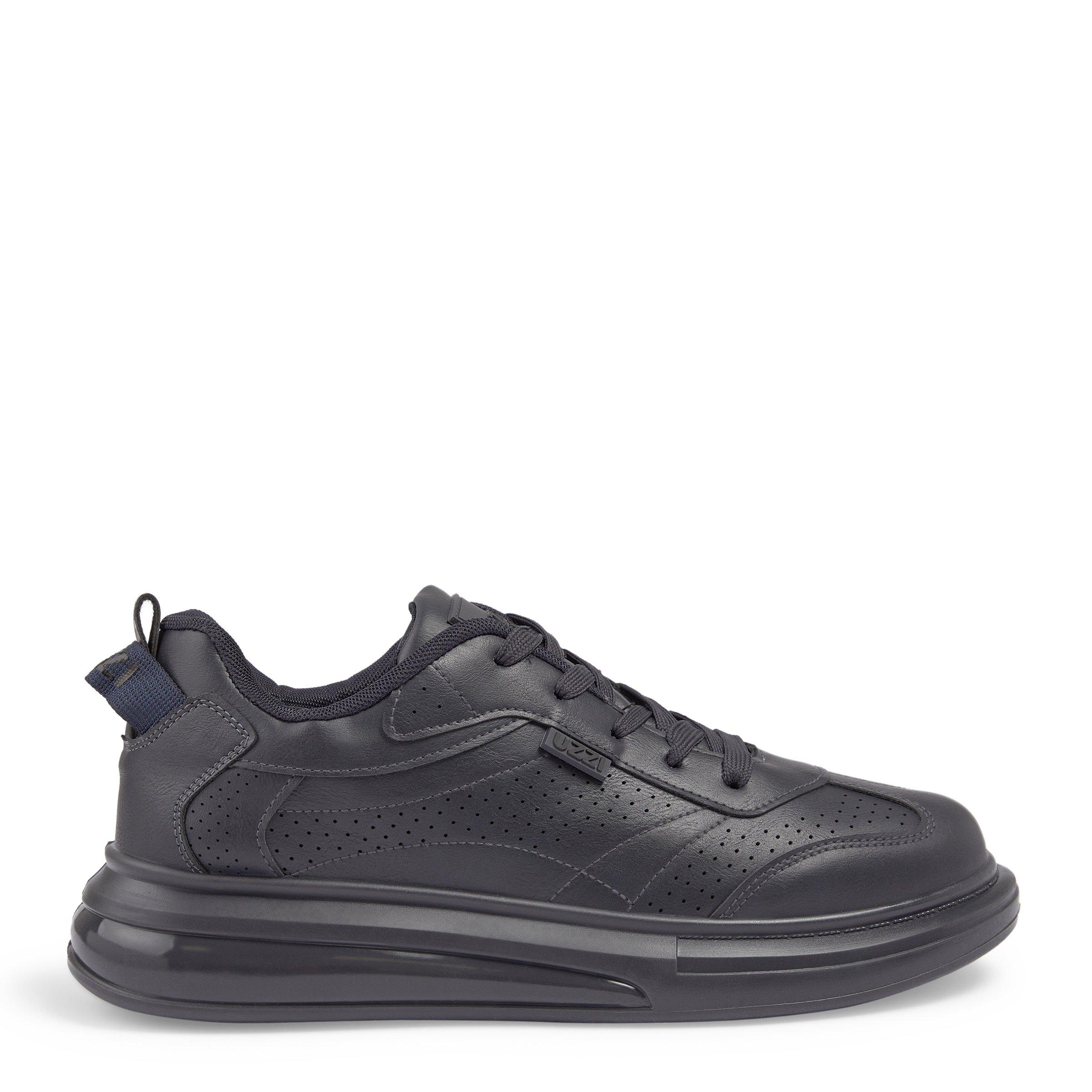 Navy Lace-up Bucket Sneakers (3201107) | UZZI
