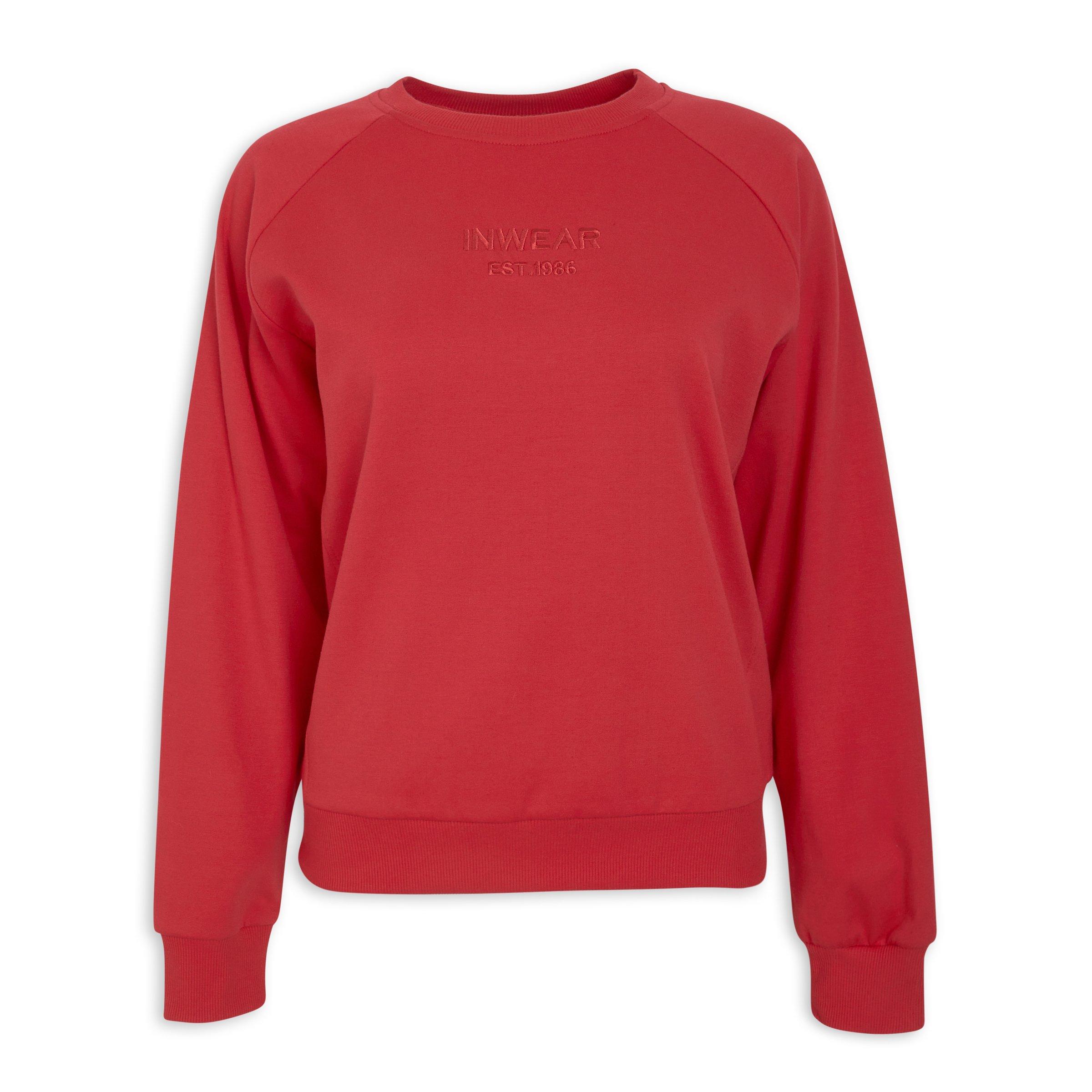 Red Embroidered Sweatshirt (3201398) | Inwear