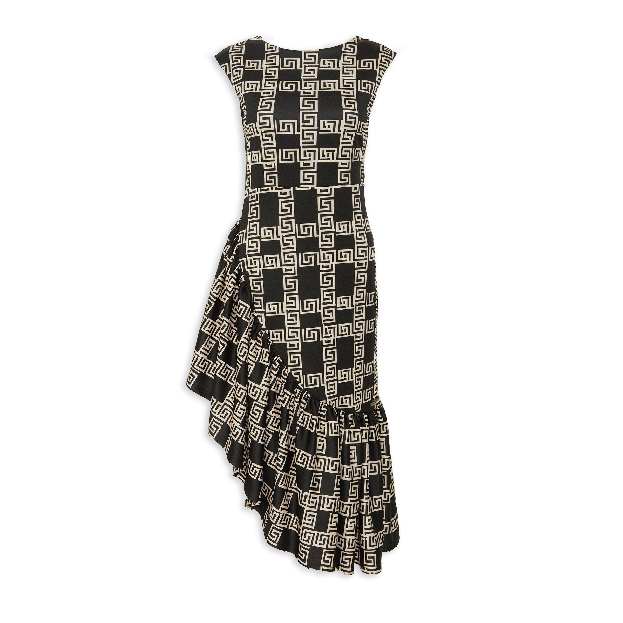 Black Geo Print Bodycon Dress (3201460) | Ginger Mary