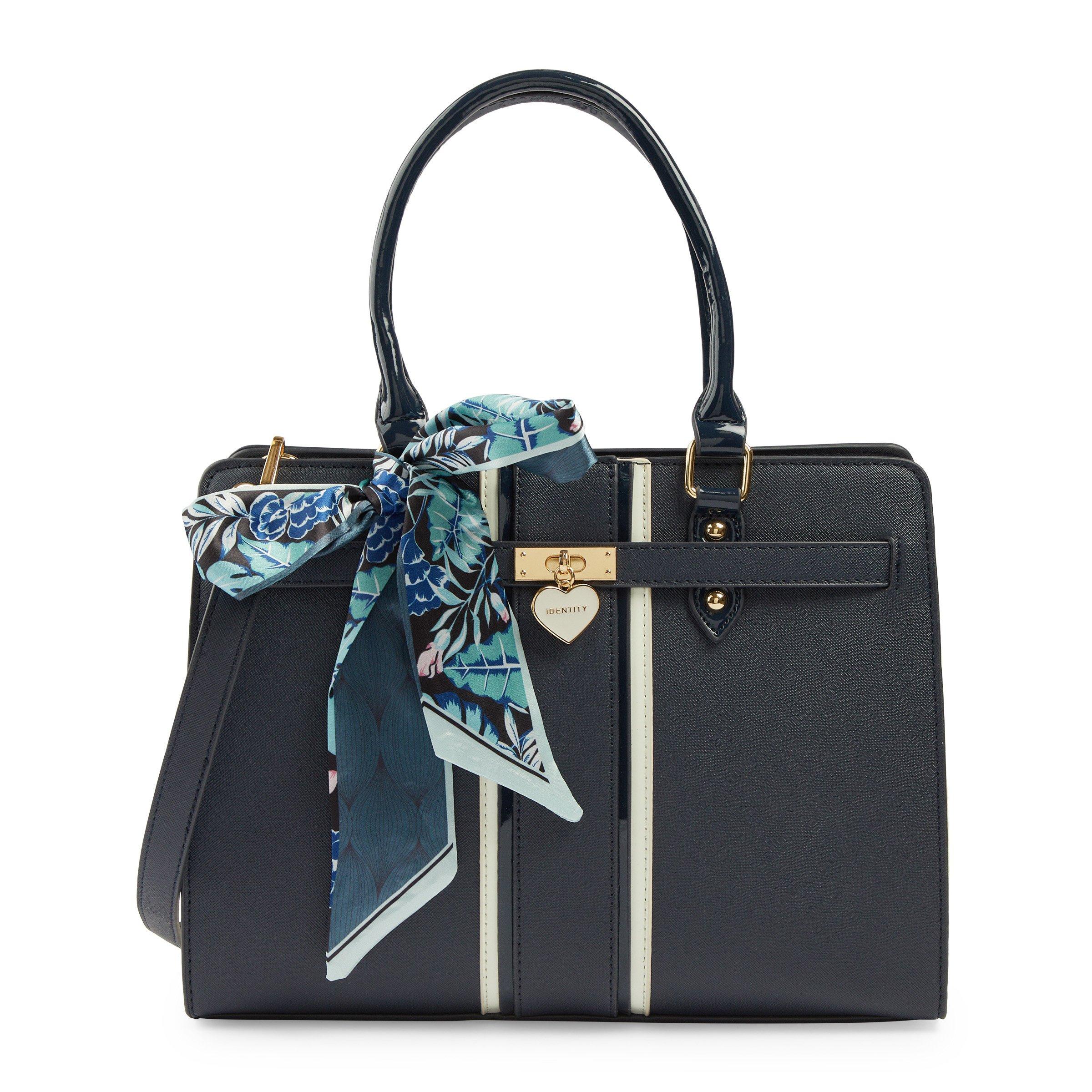 Navy Tote Bag with Scarf (3201475) | Identity