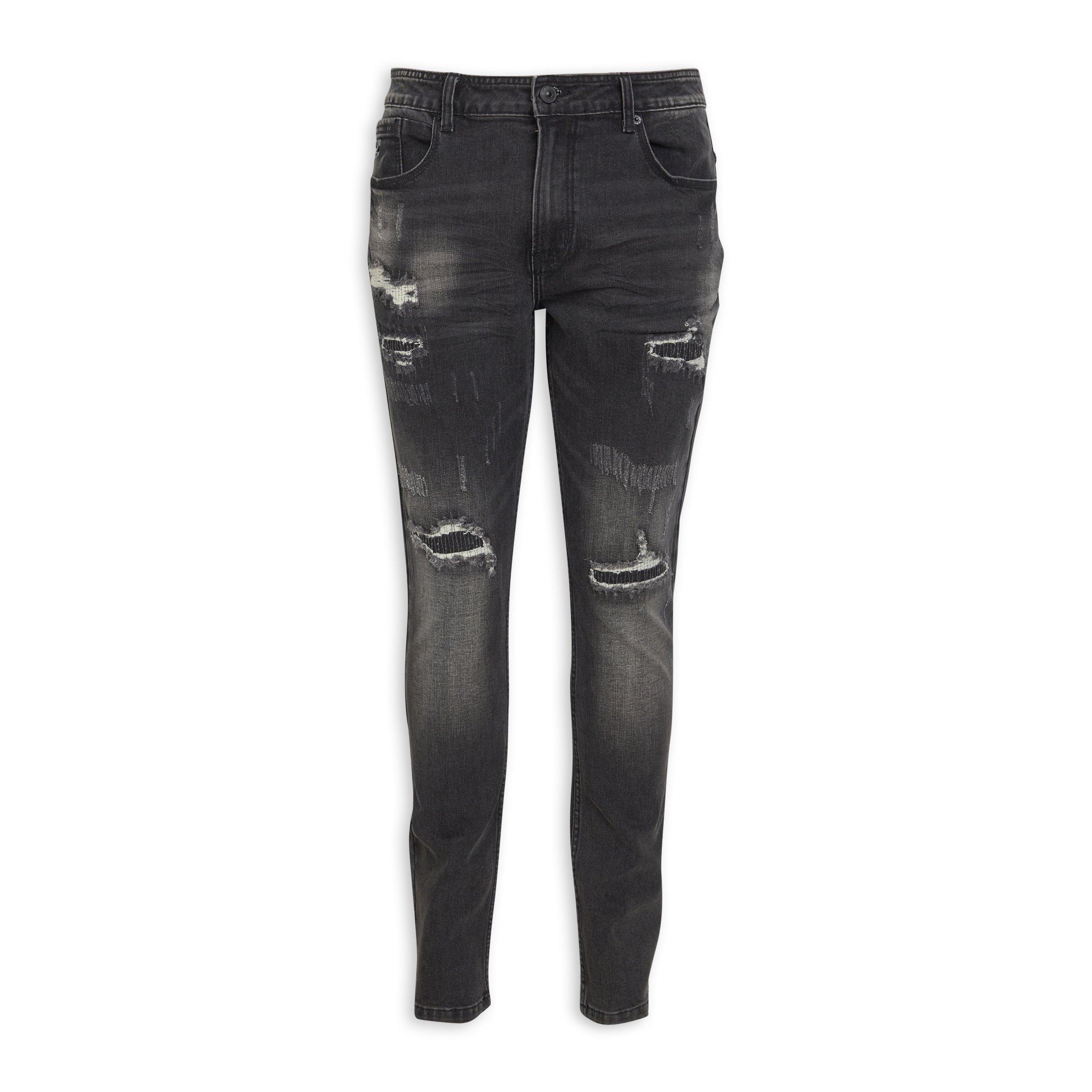 Grey Slim Leg Jeans (3201504) | UZZI