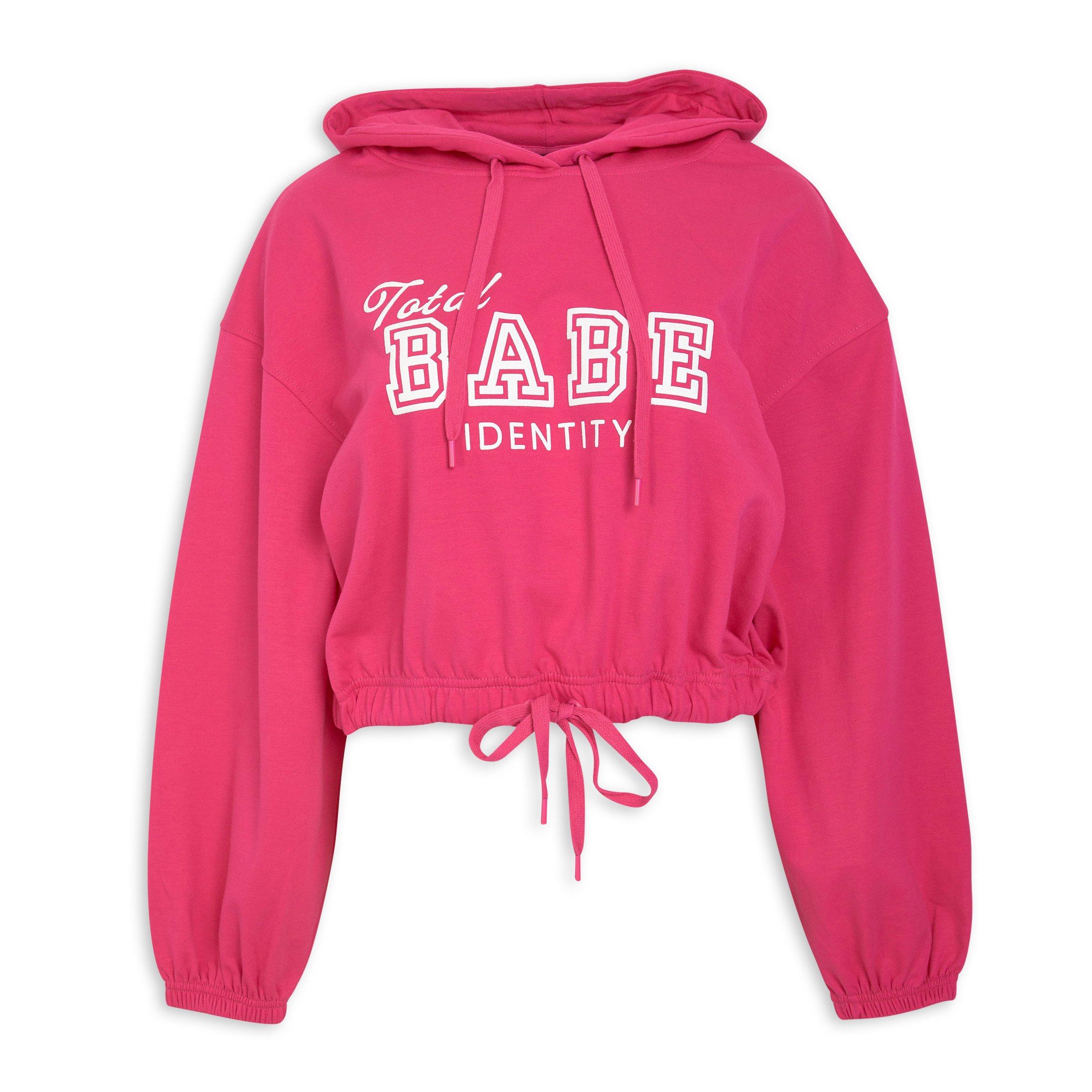 Pink Hoodie with Drawstrings (3201572) | Identity