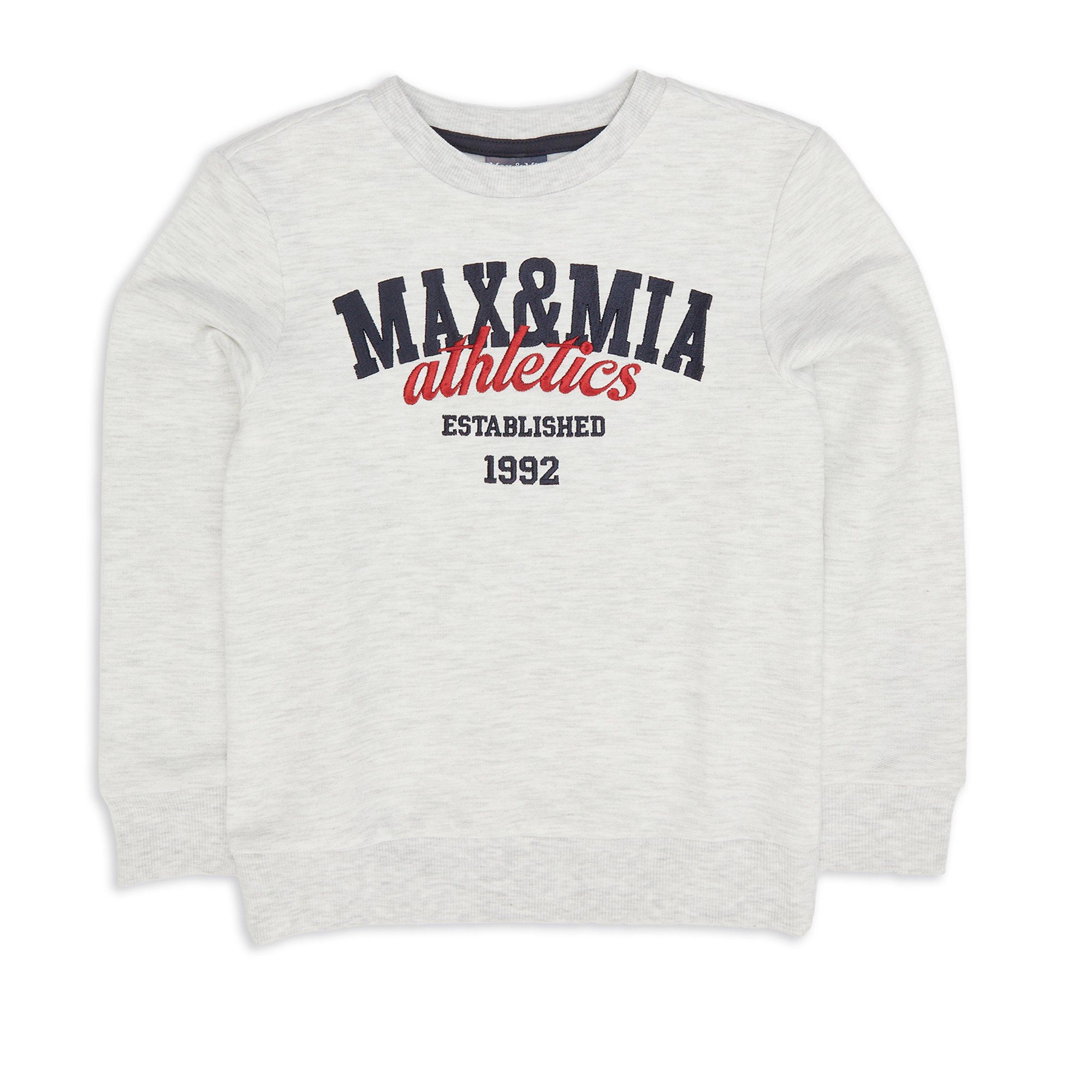 Kid Boys Grey Sweat Top (3201612) | Max & Mia