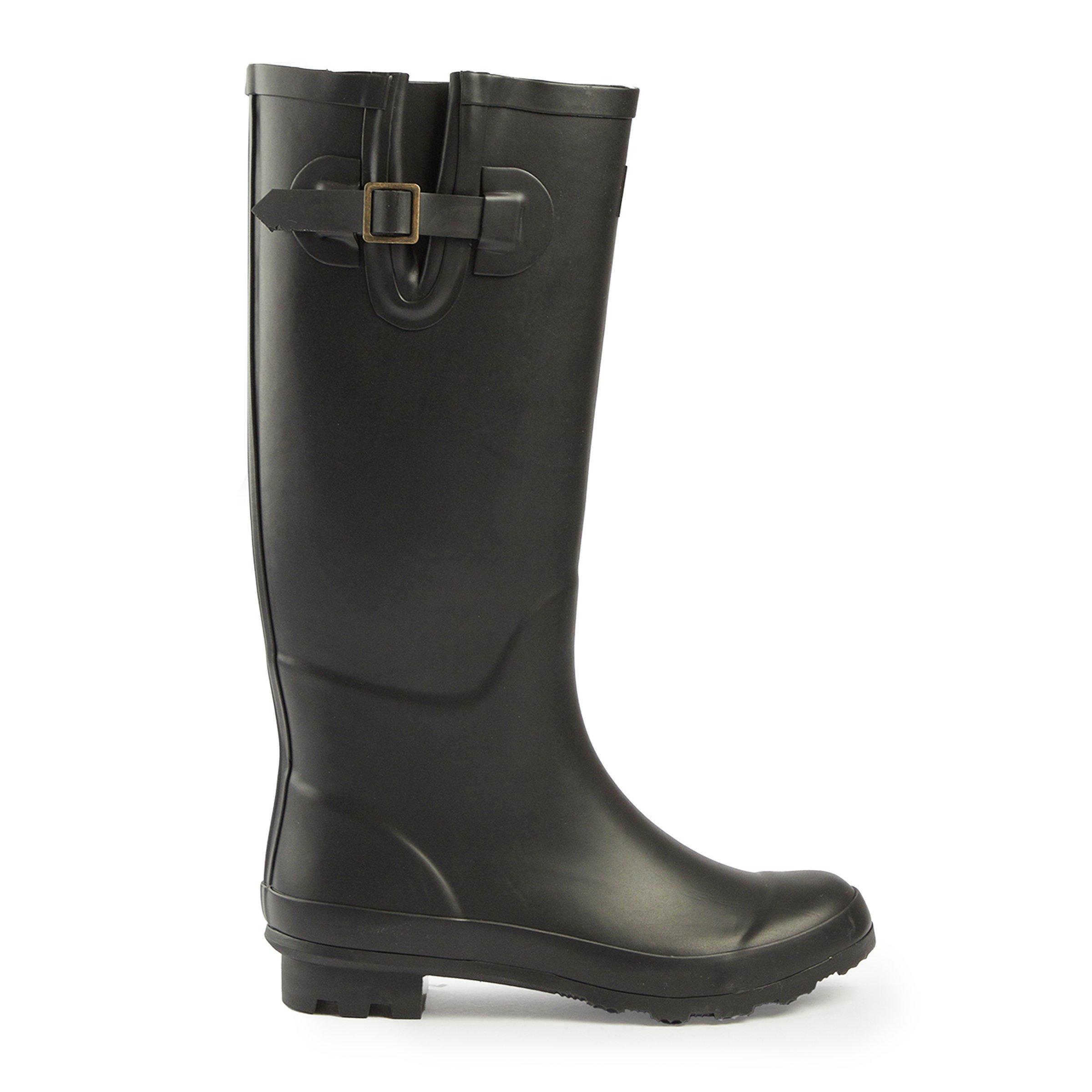 Black Rain Boots with Buckle (3201771) | Ginger Mary