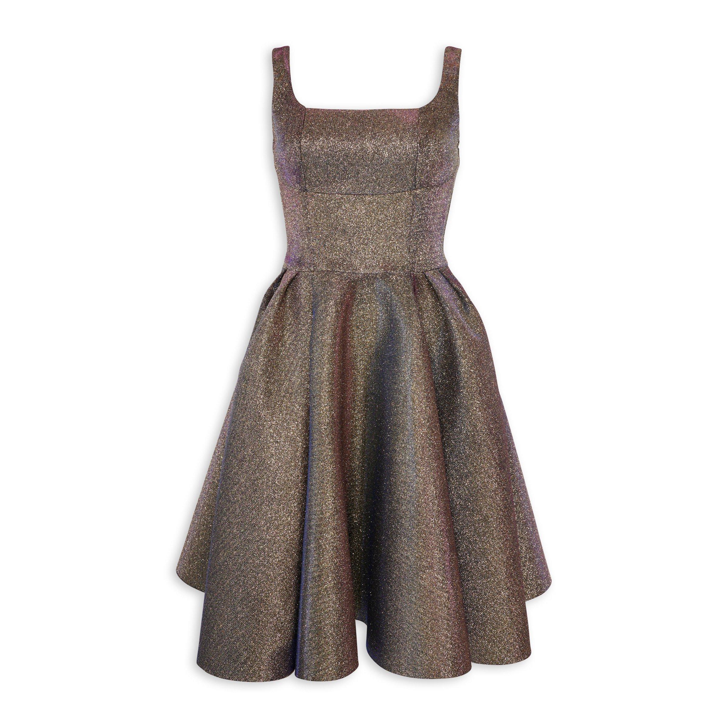 Brown Shimmer Modette Dress (3202007) | Truworths
