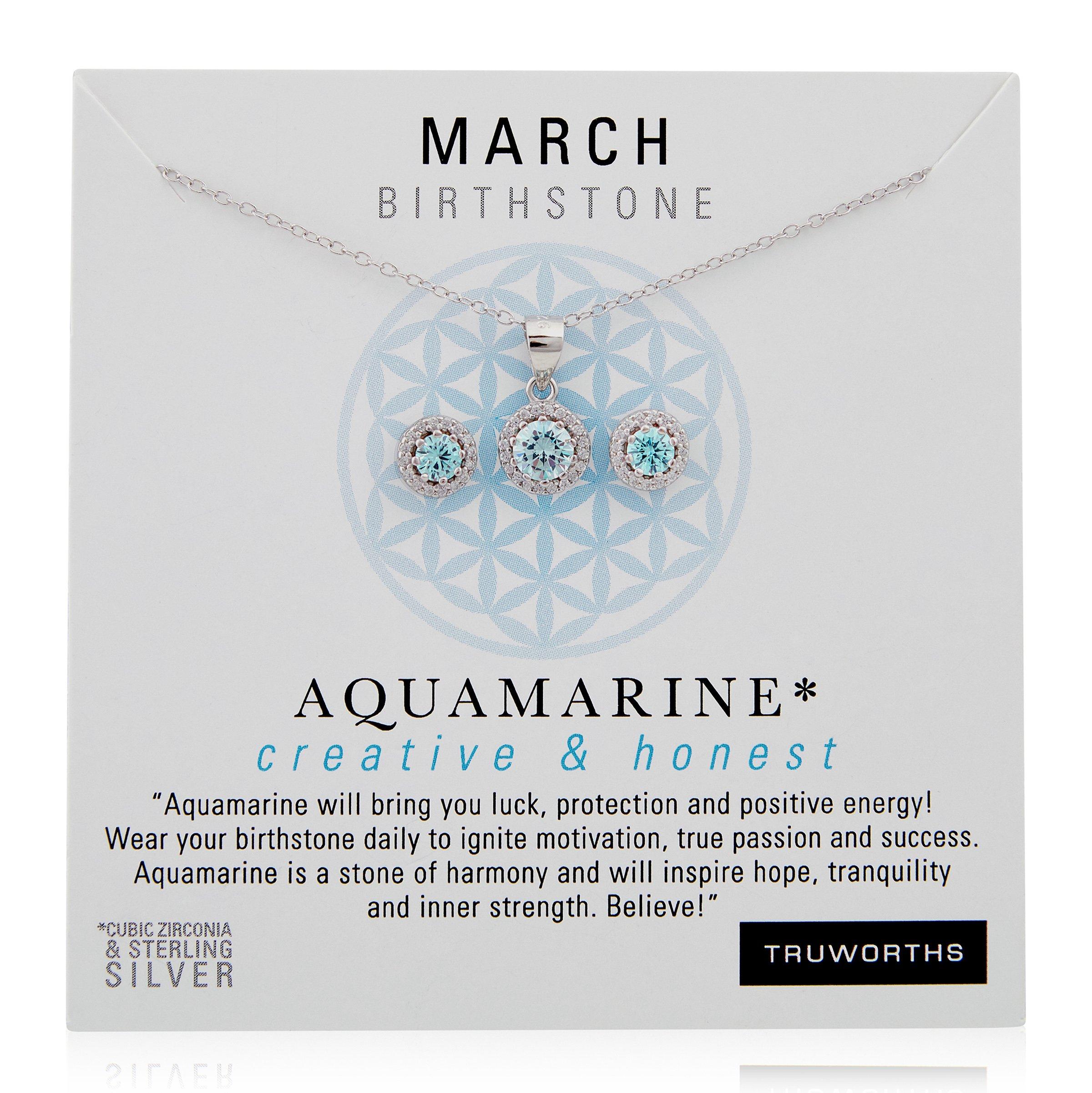 Sterling Silver March Birthstone Set (3202072) | Sterling Silver