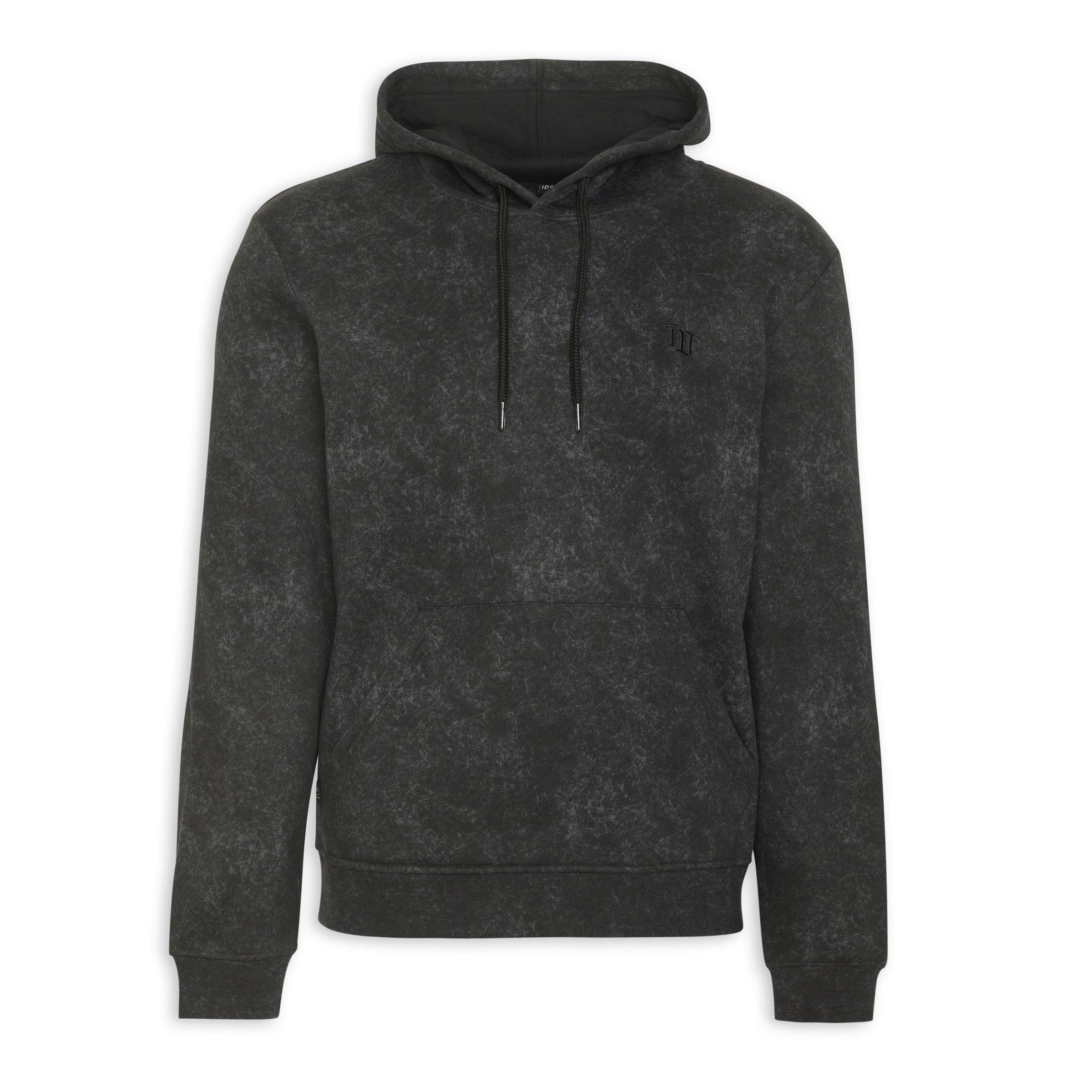 Black Scrape Print Hoodie (3202131) | Identity