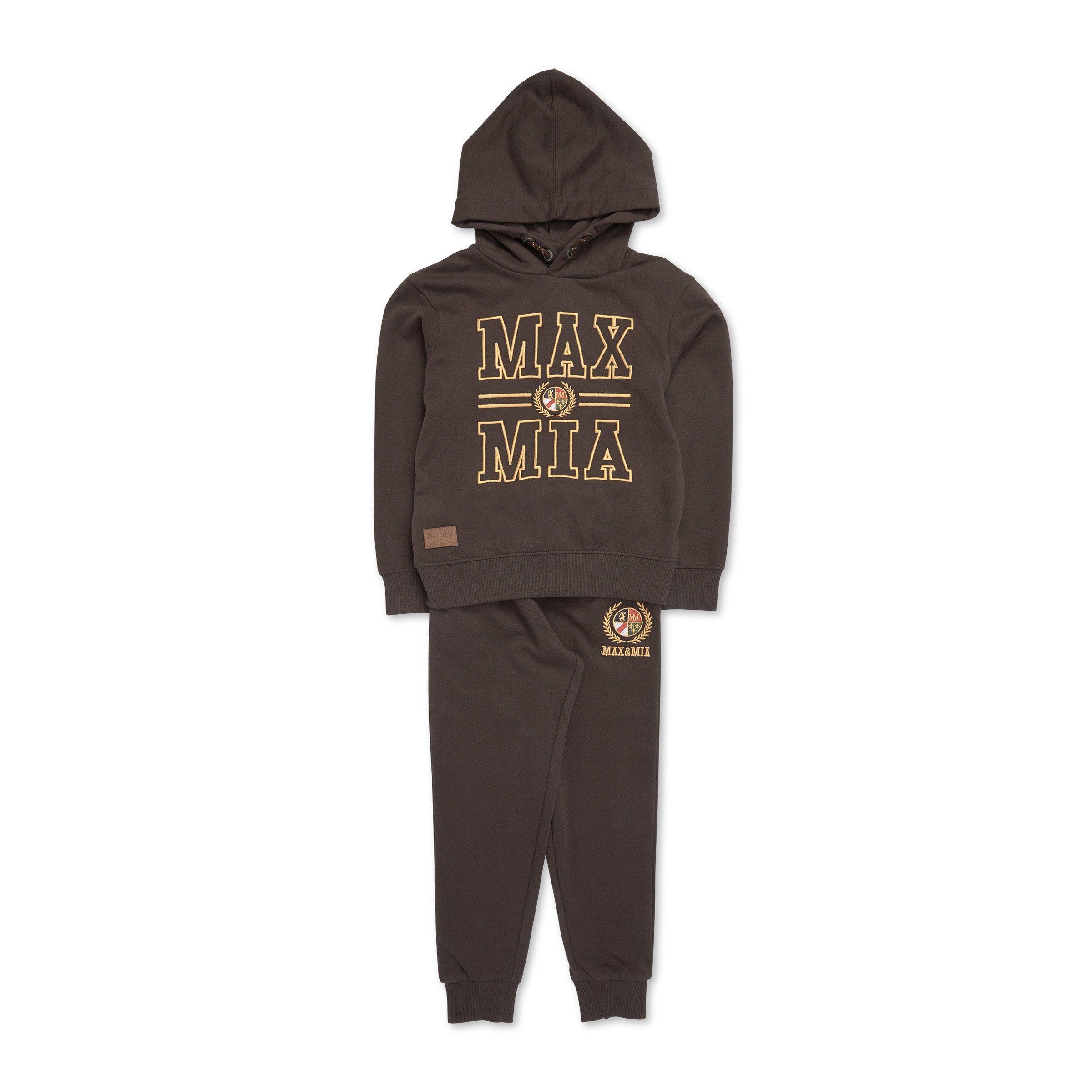 Kid Boys Brown Sweat Top and Jogger Set (3202165) | Max & Mia
