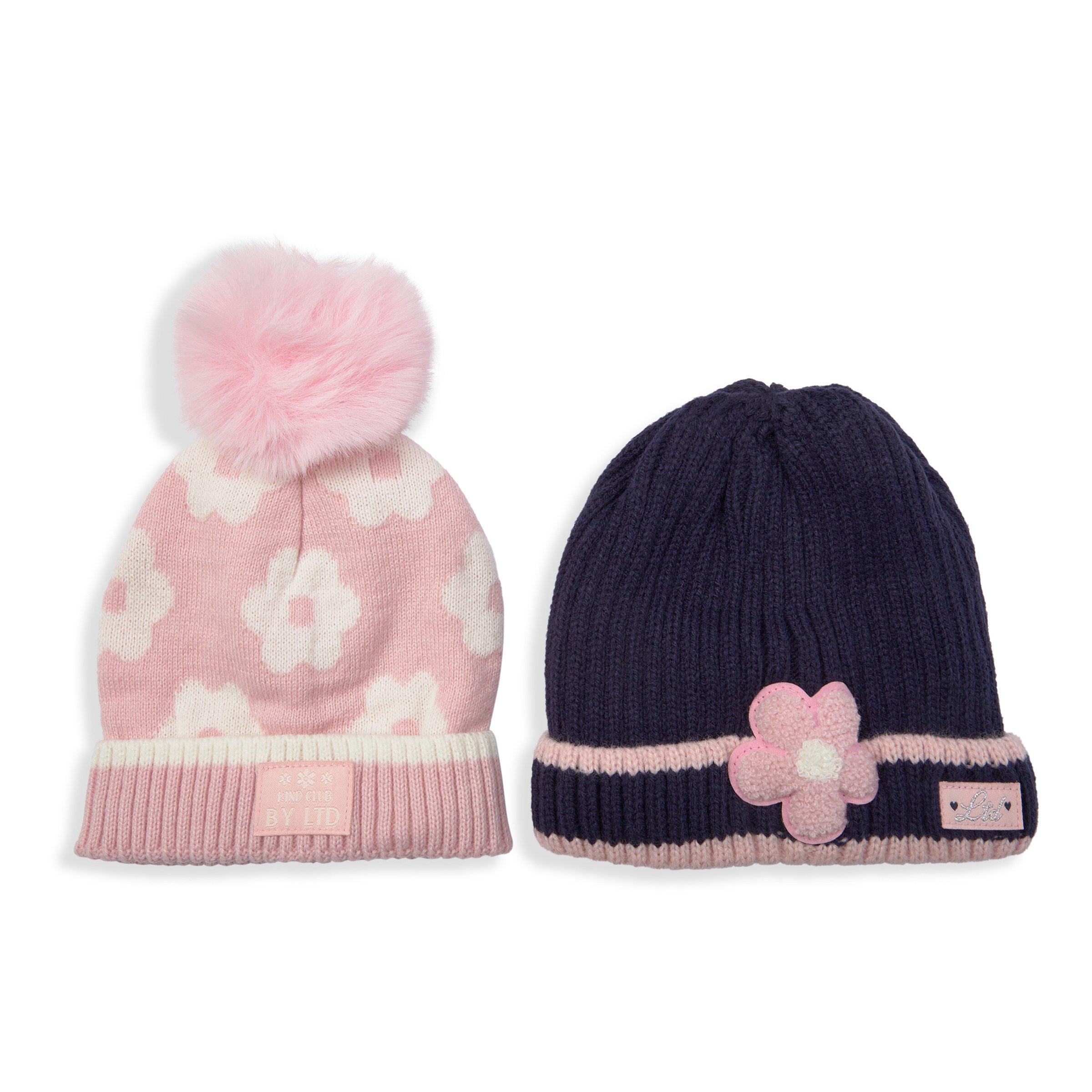 Baby Girls 2-pack Beanies (3202263) | LTD Kids