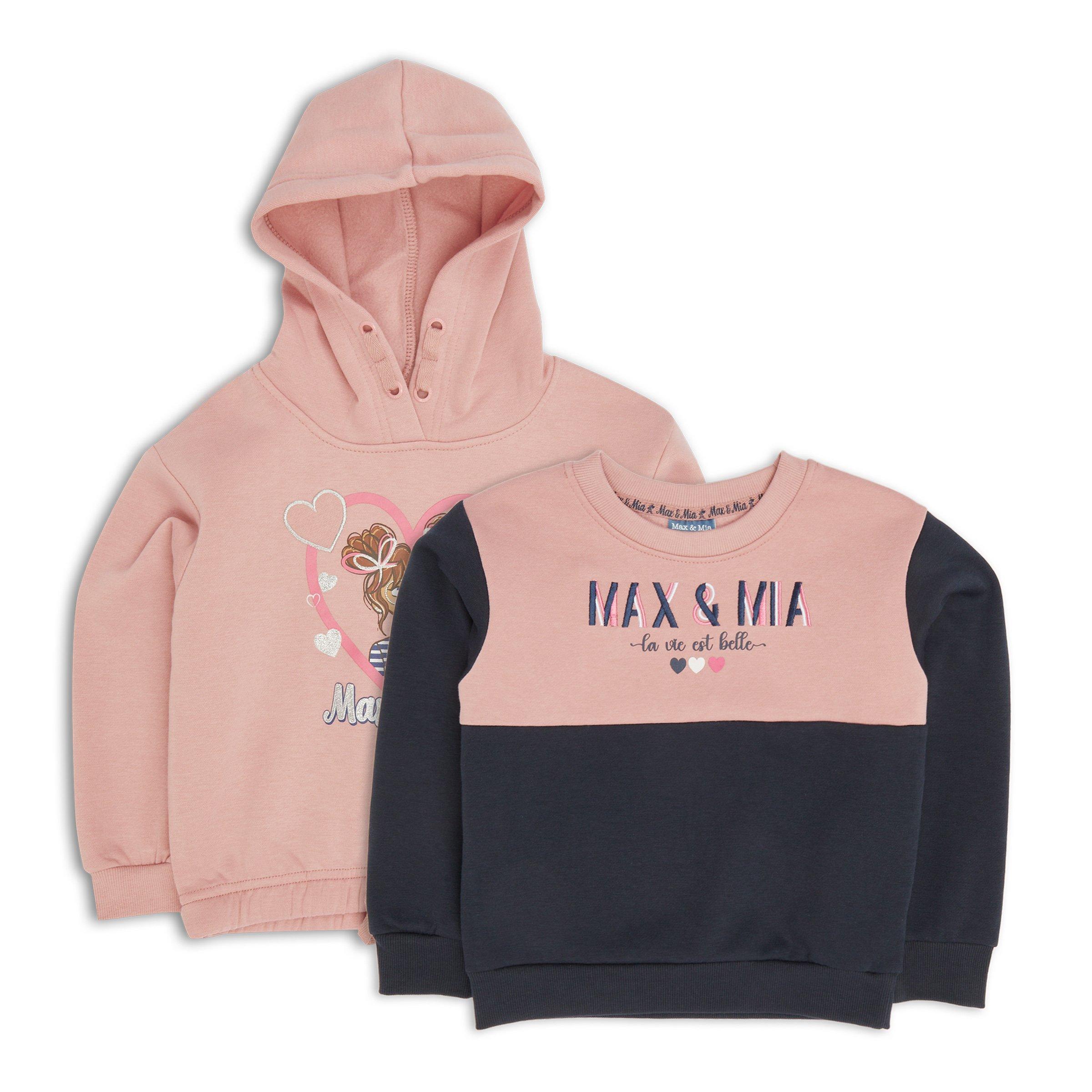 Kid Girls 2-pack Hoodie and Sweat Top (3202457) | Max & Mia