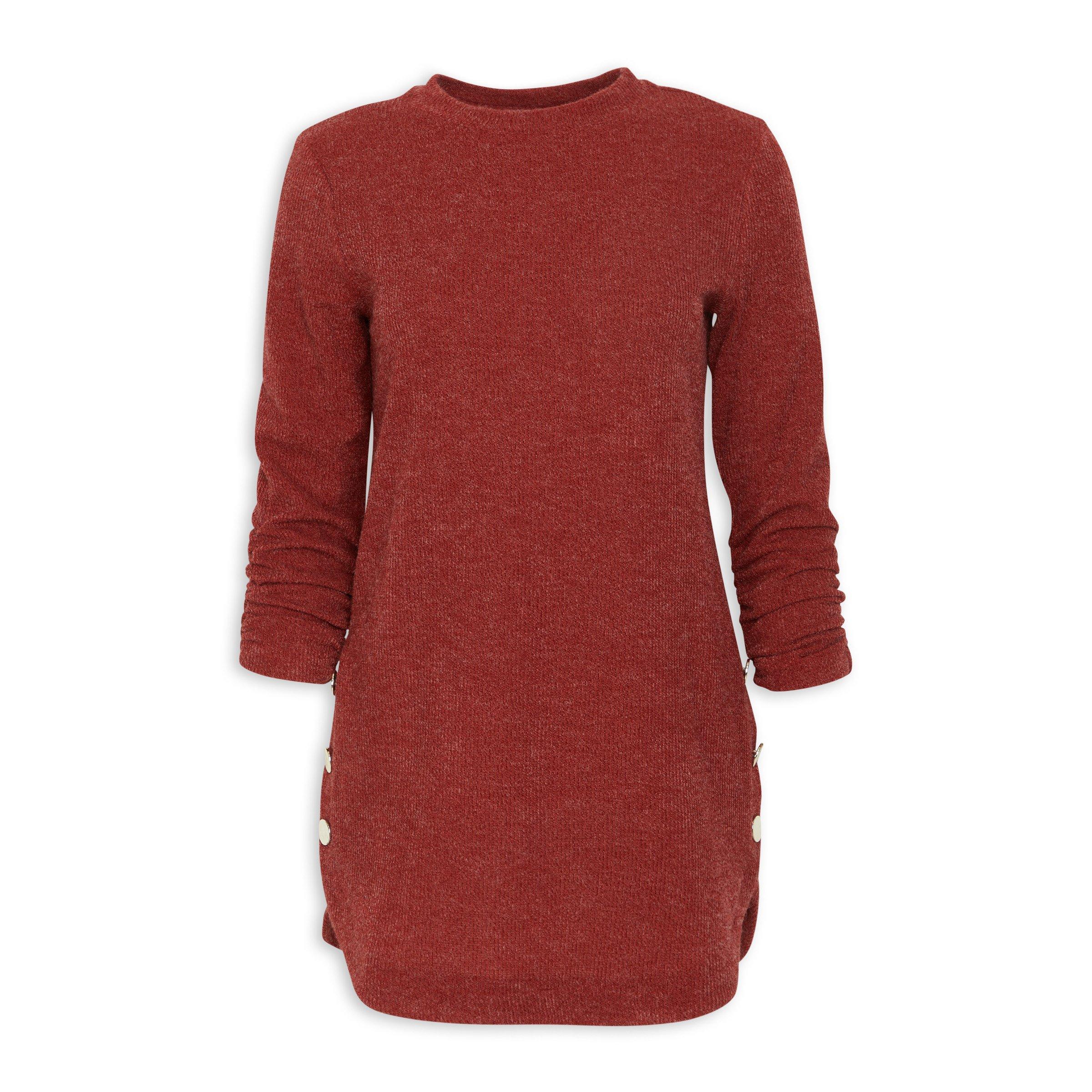 Red Tunic Top with Button Detail (3202506) | Ginger Mary