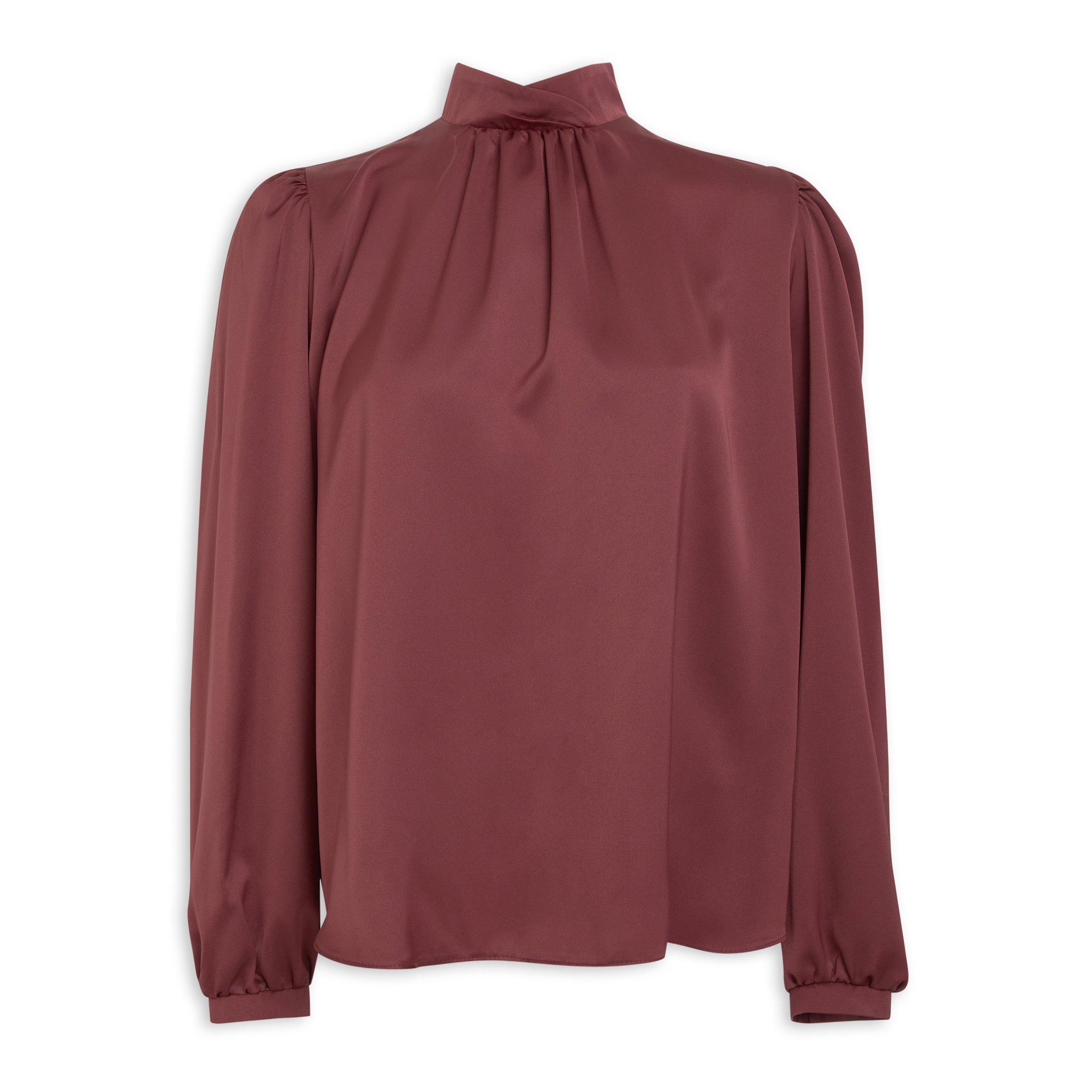 Burgundy Shell Top (3202618) | Truworths