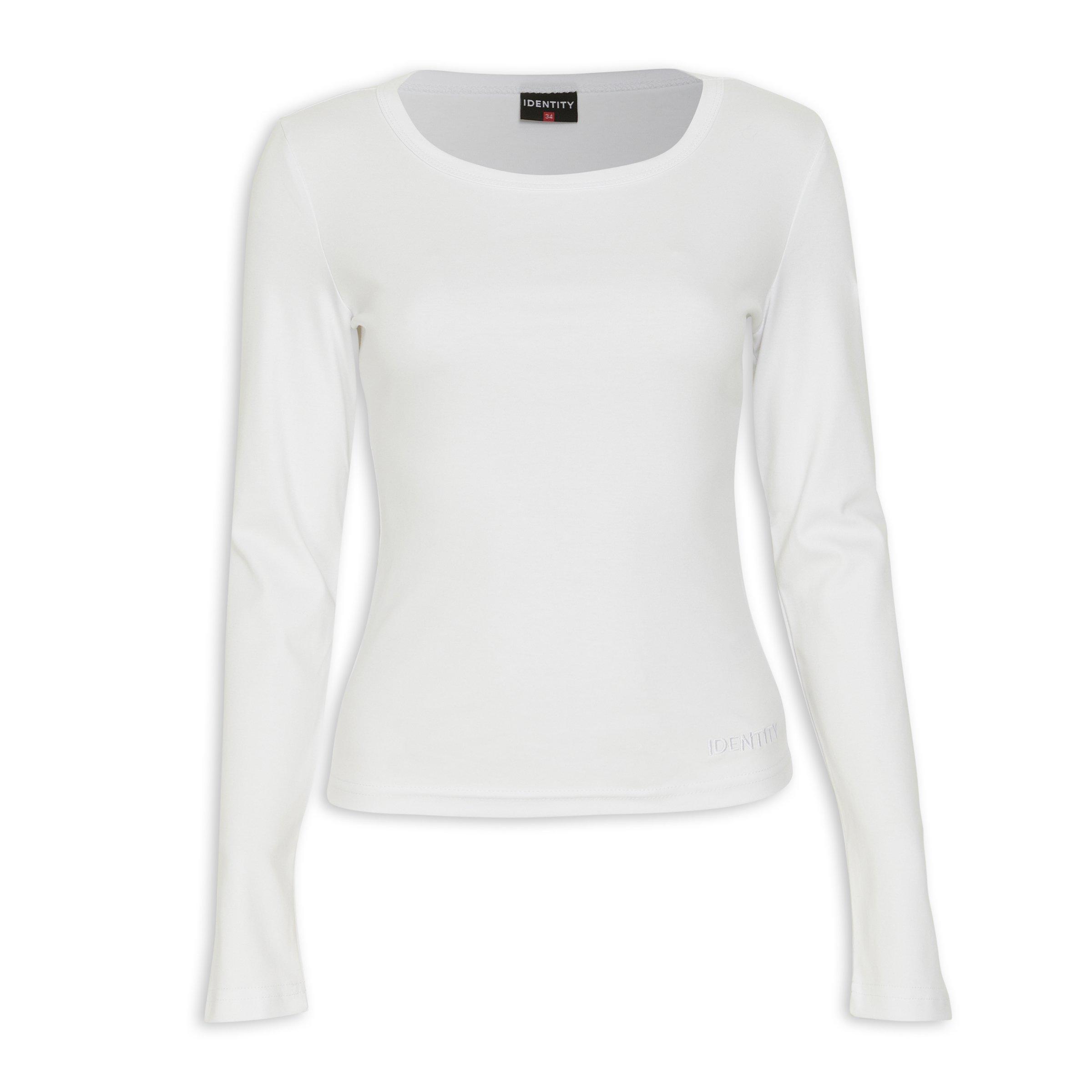White Long Sleeve T-shirt (3203008) | Identity