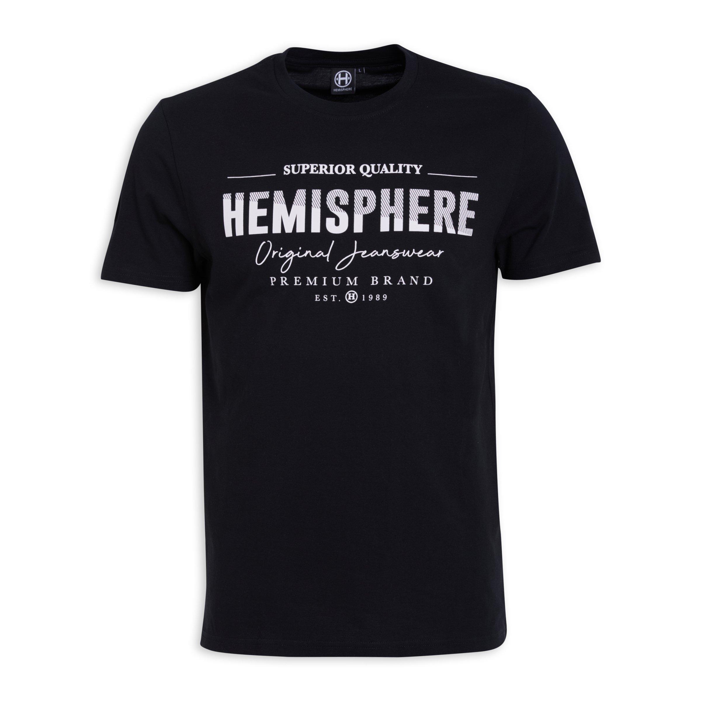 Black Branded T-shirt (3203057) | Hemisphere