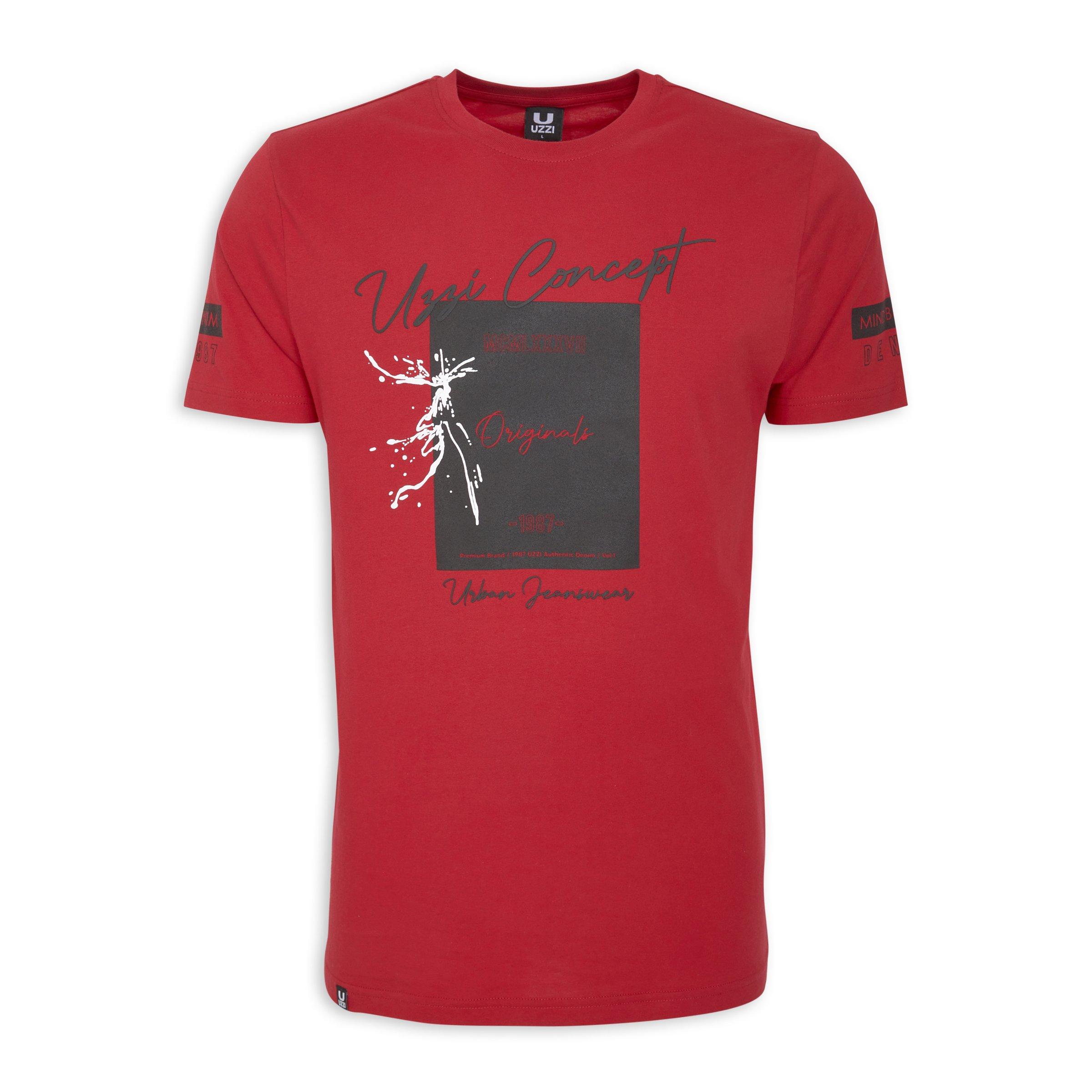 Red Branded T-shirt (3203061) | UZZI