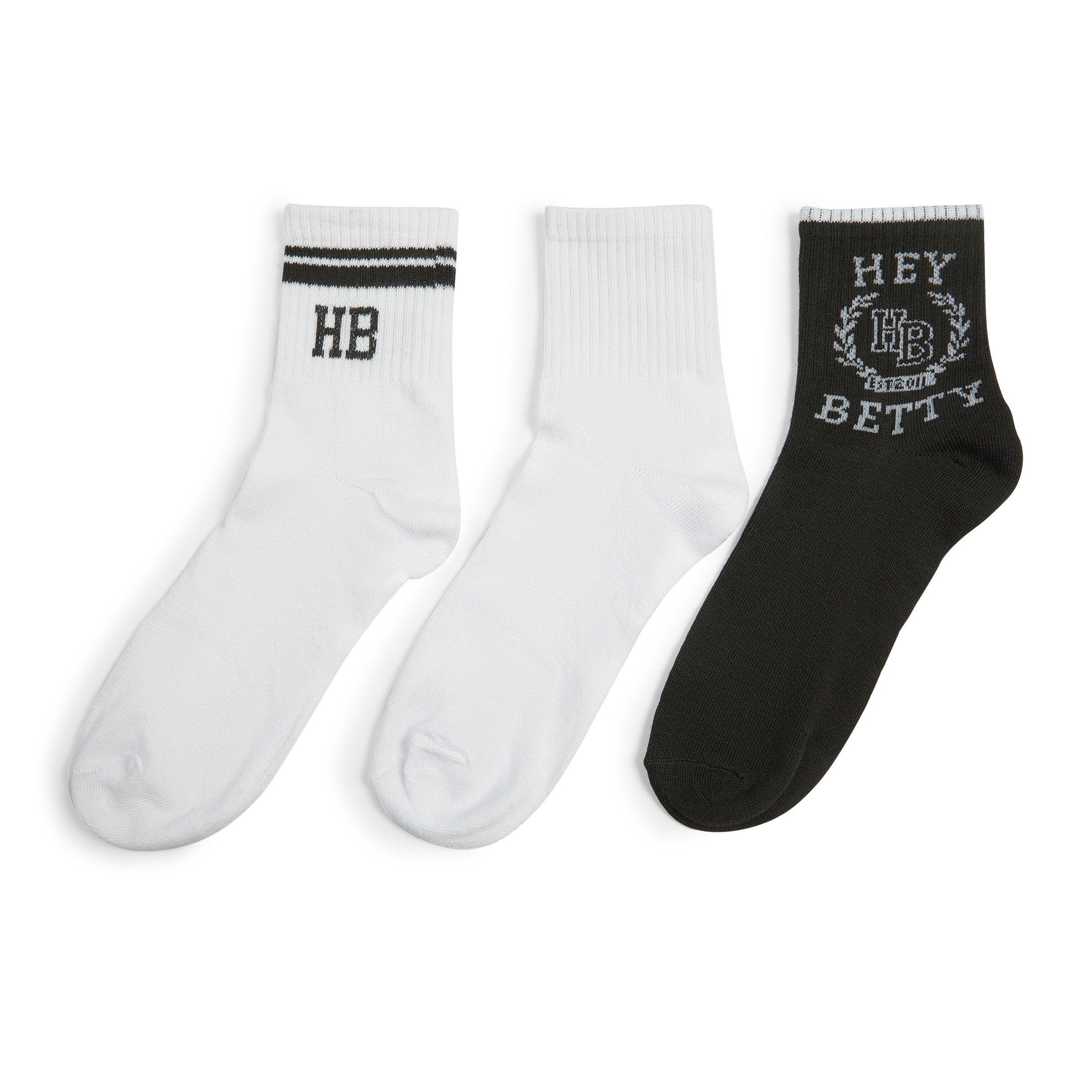3-pack Crew Socks (3203170) | Hey Betty