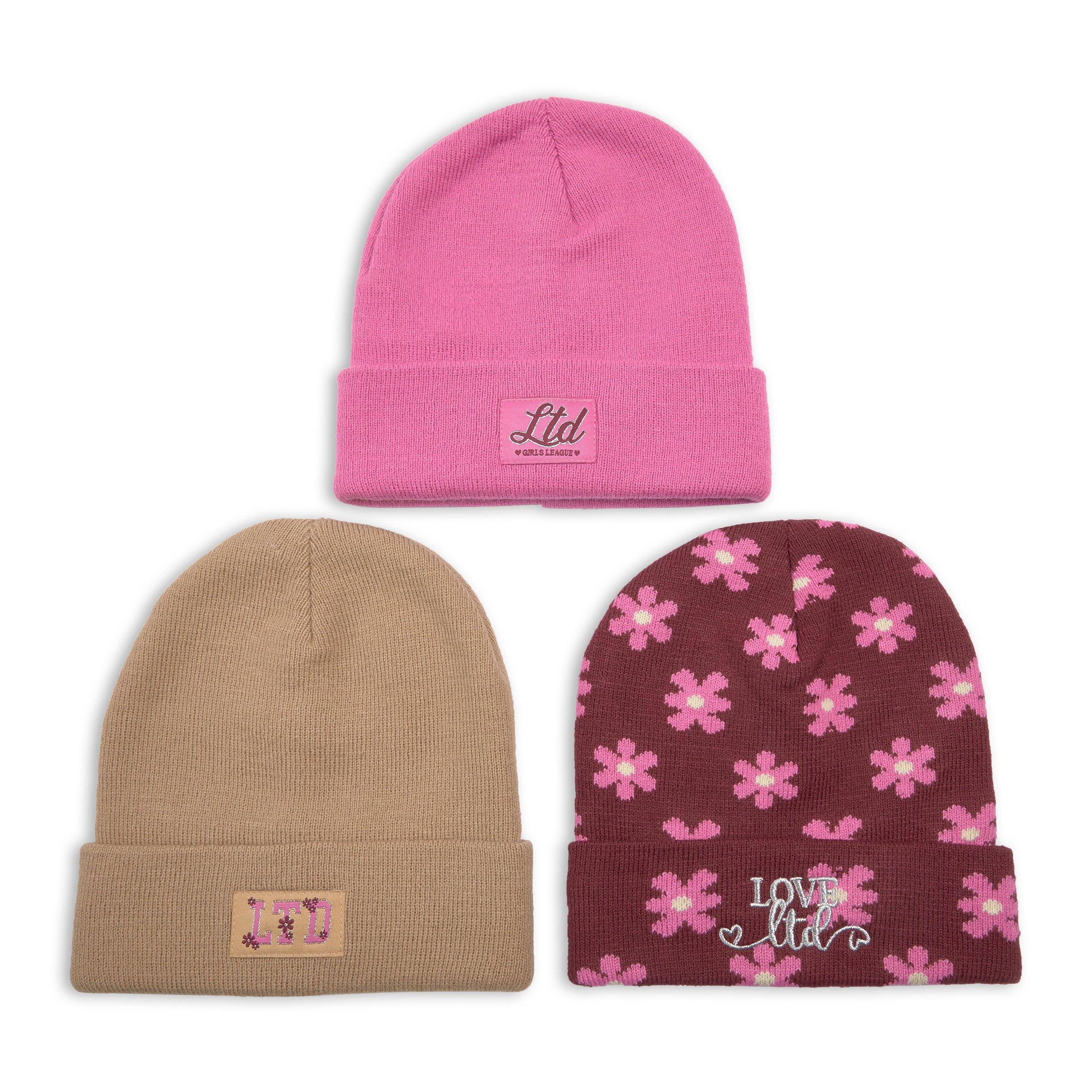 Kid Girls 3-pack Beanies (3203194) | LTD Kids