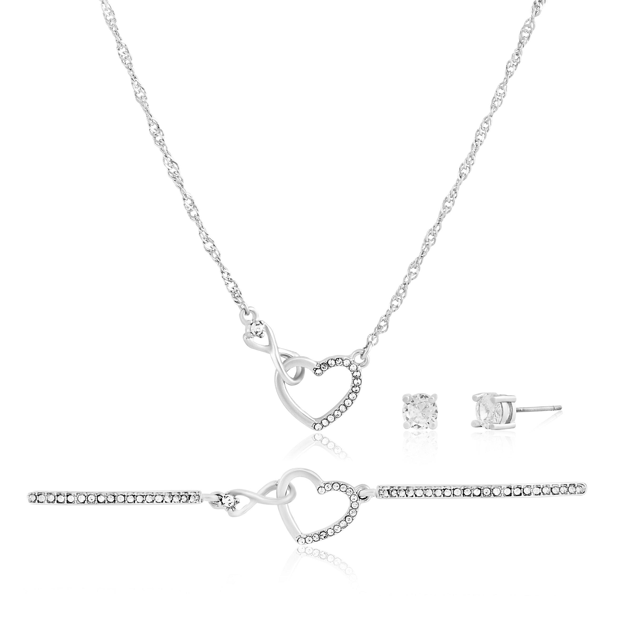 3-piece Silver Colour Plated Set (3203319) | Sparkle