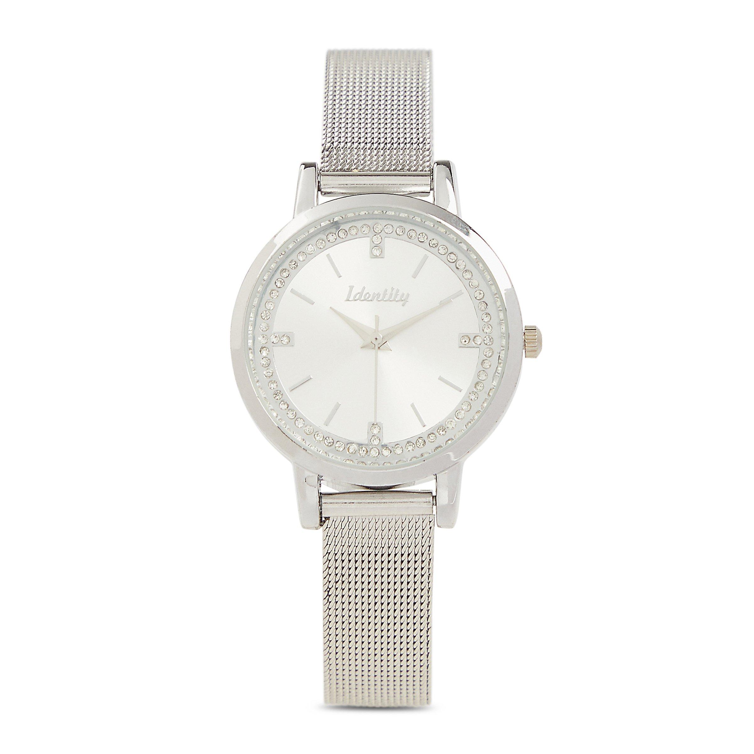 Silver Mesh Watch (3203339) | Identity