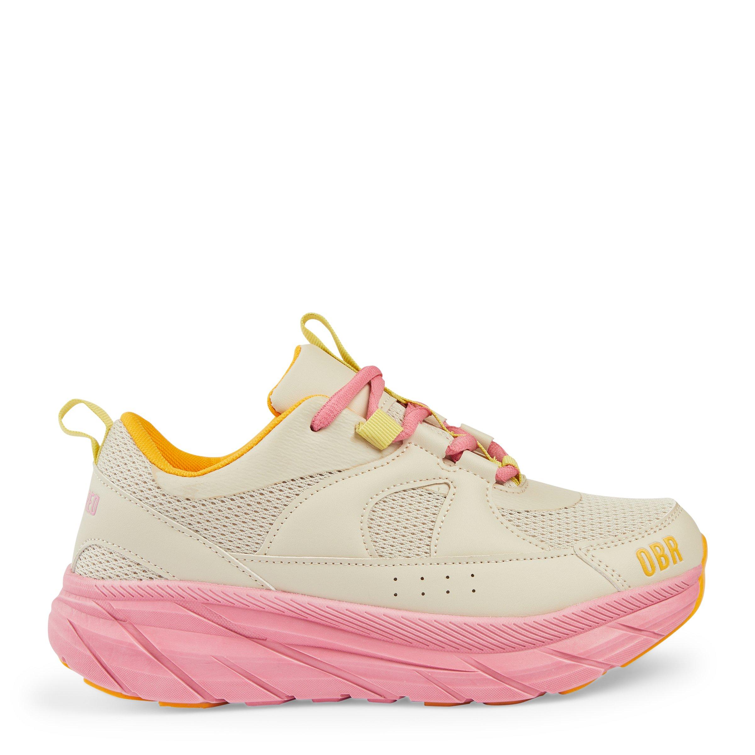 Beige and Pink Runner Sneakers (3203430) | OUTBACK RED