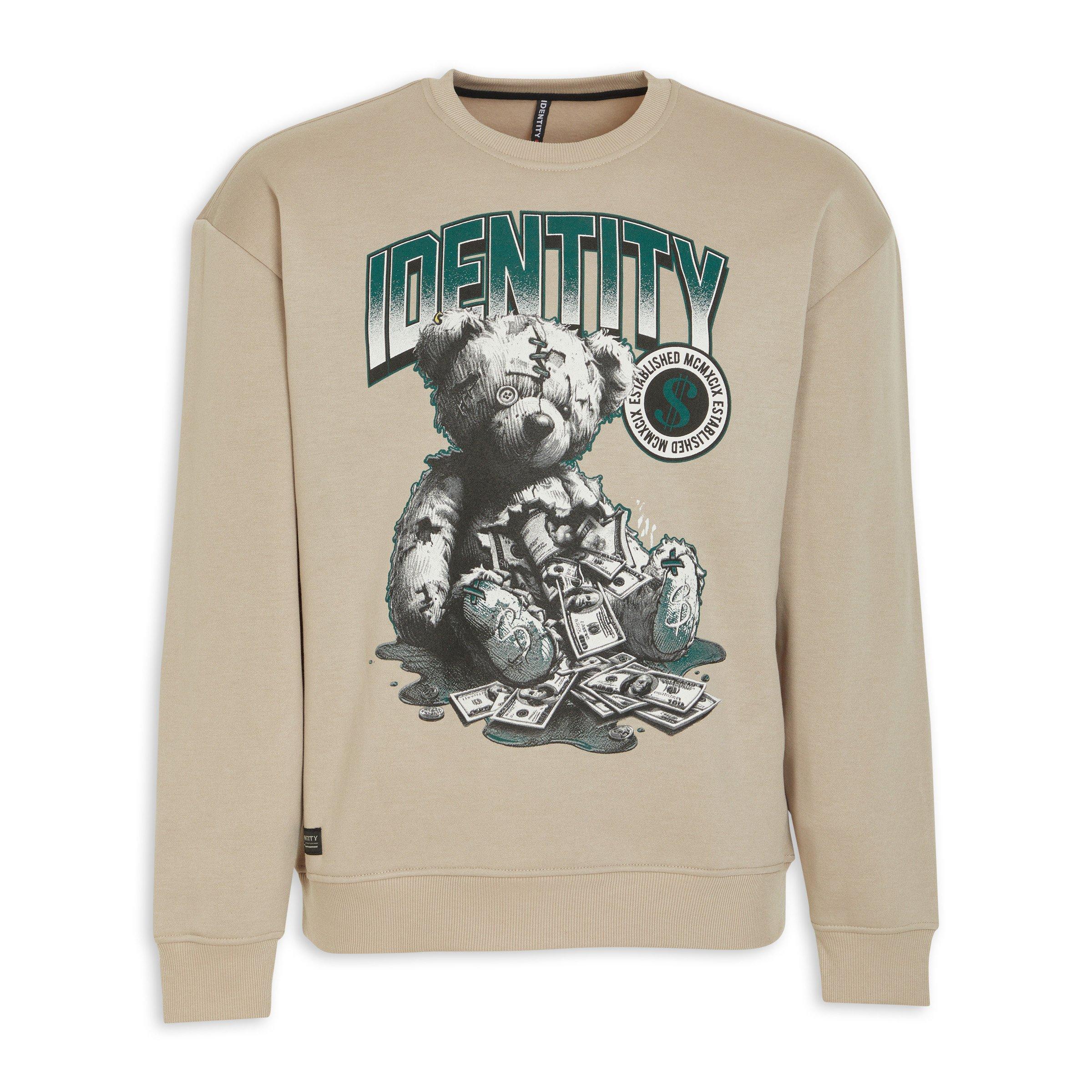 Beige Graphic Sweat Top (3203639) | Identity