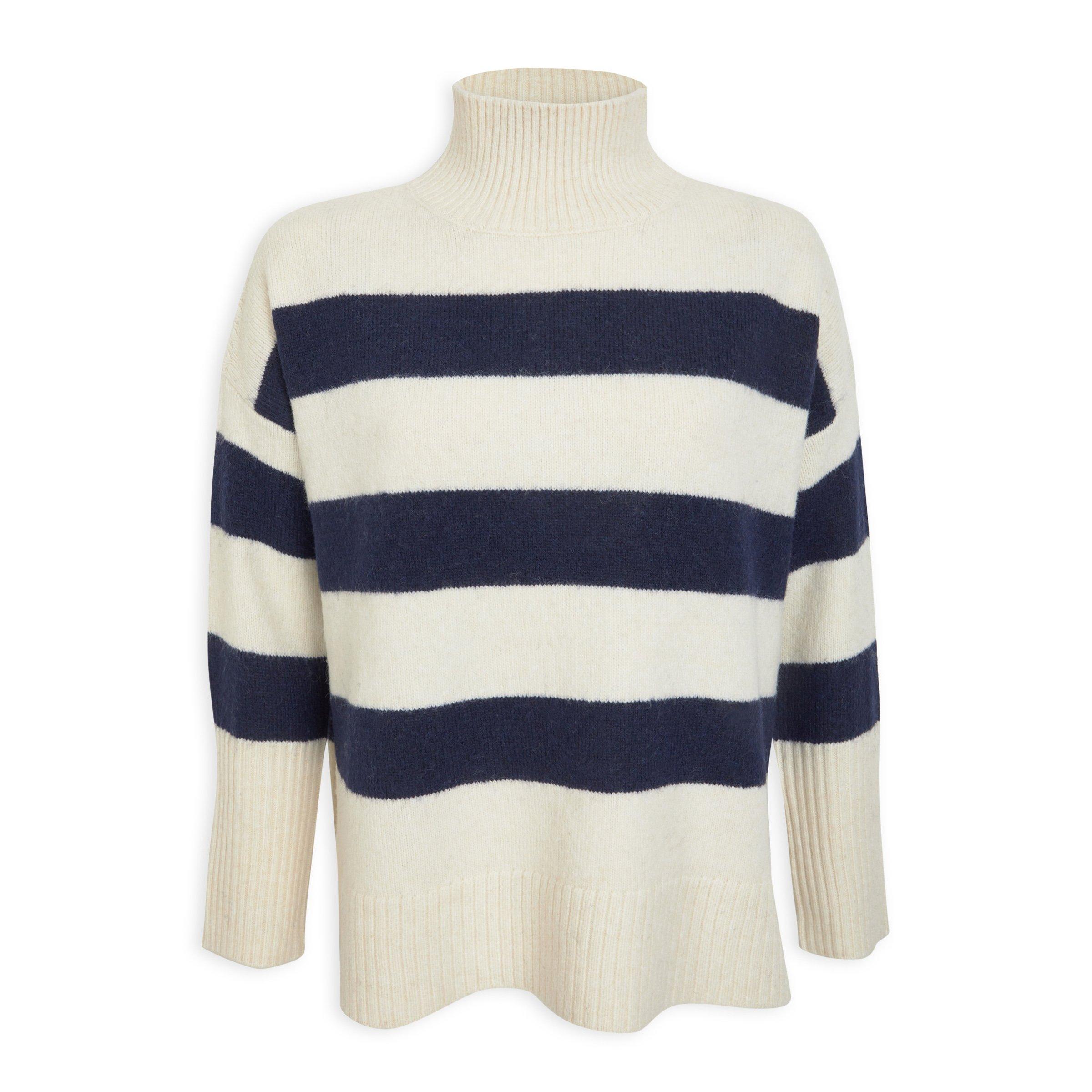 Navy and White Striped Jersey (3203680) | Earthaddict