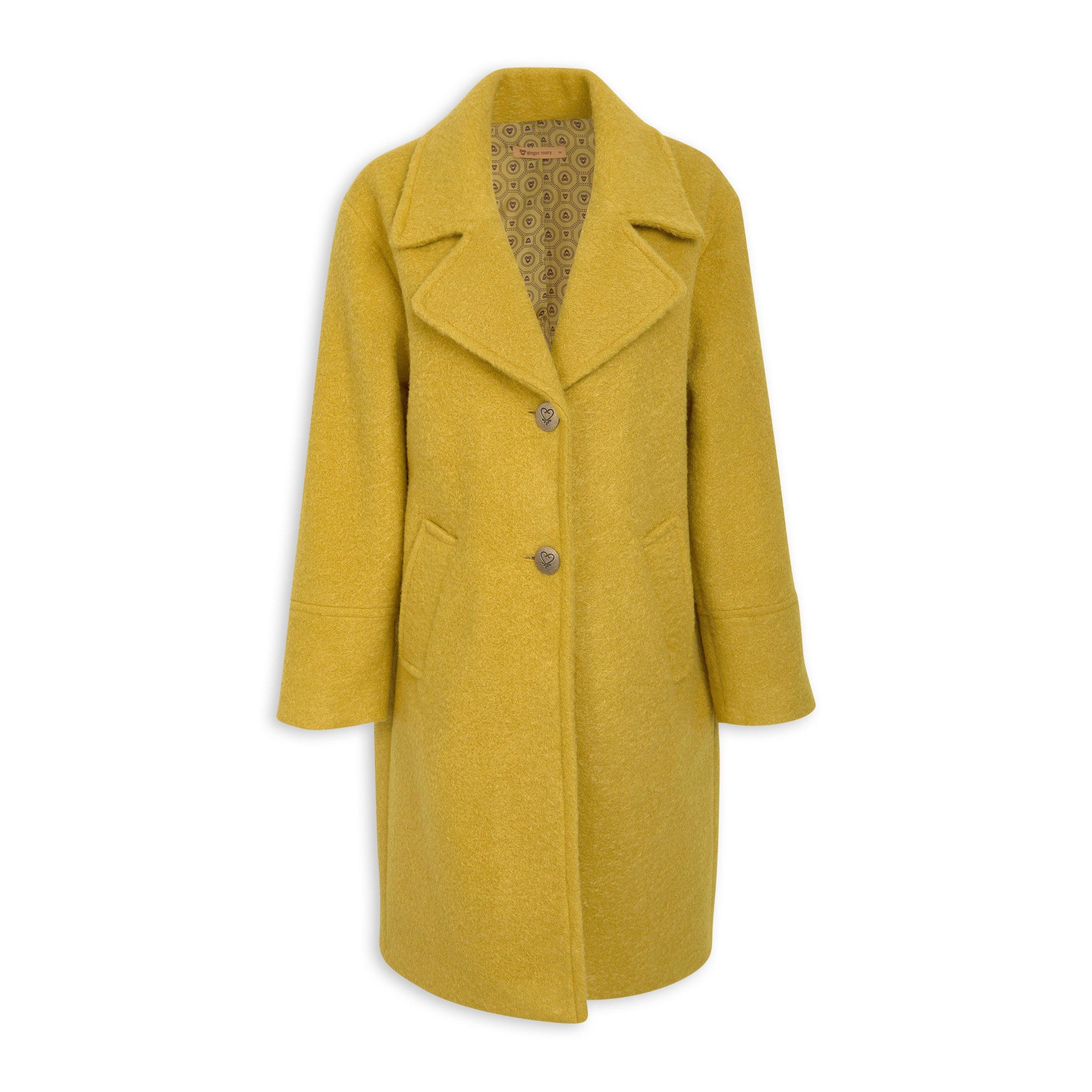 Yellow Coat with Besom Pockets (3203764) | Ginger Mary