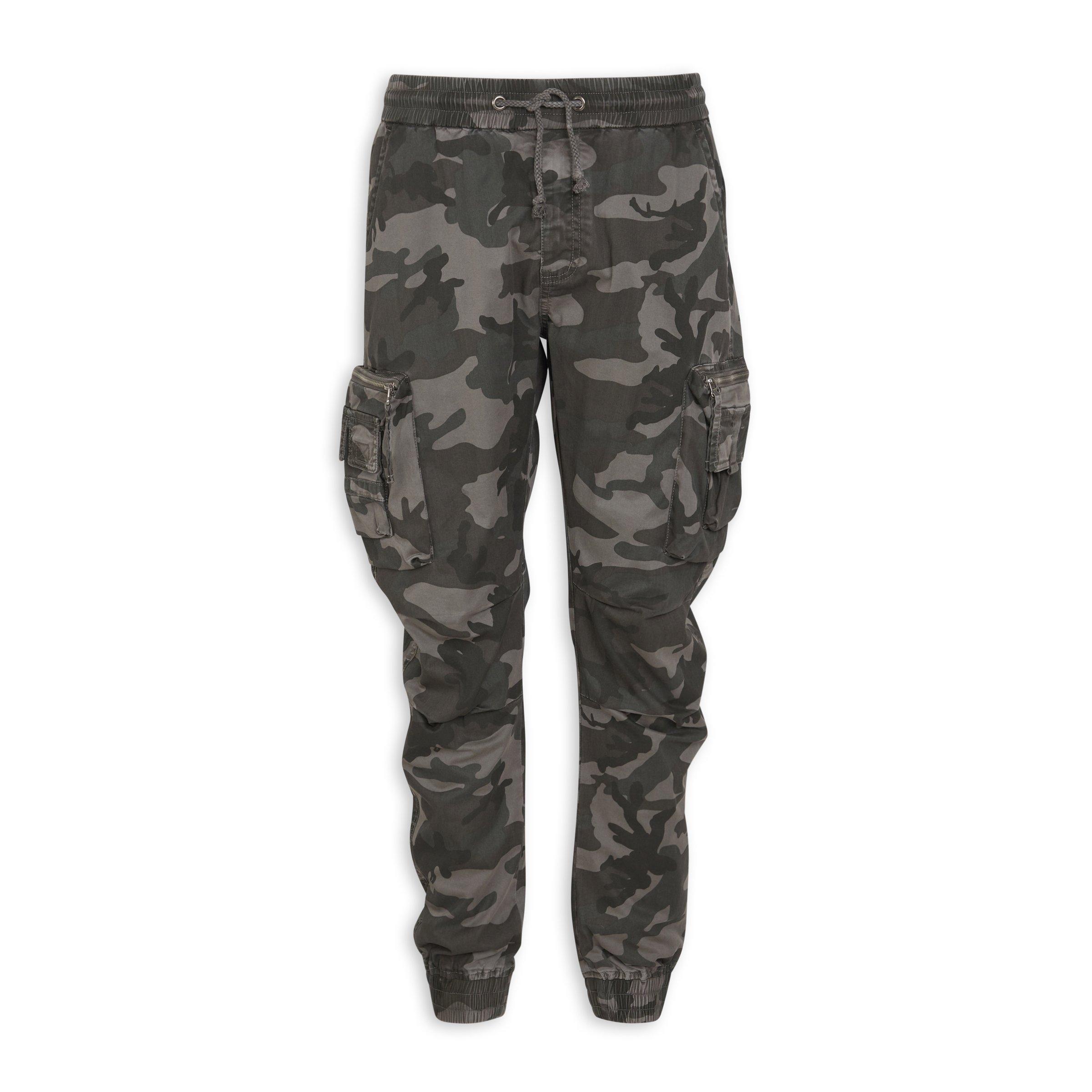 Grey Camo Print Utility Pants (3204042) | Hemisphere