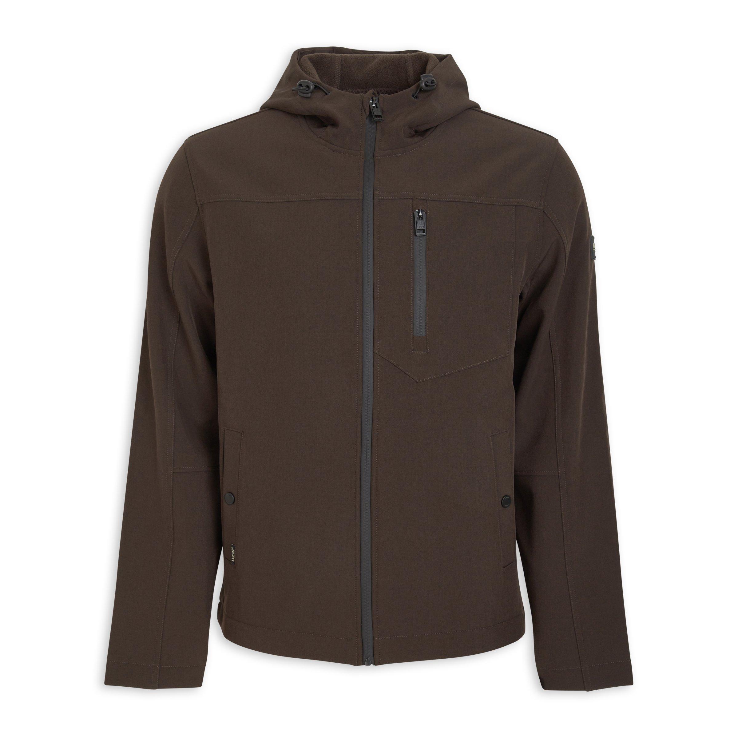 Brown Soft Shell Hoodie (3204138) | UZZI