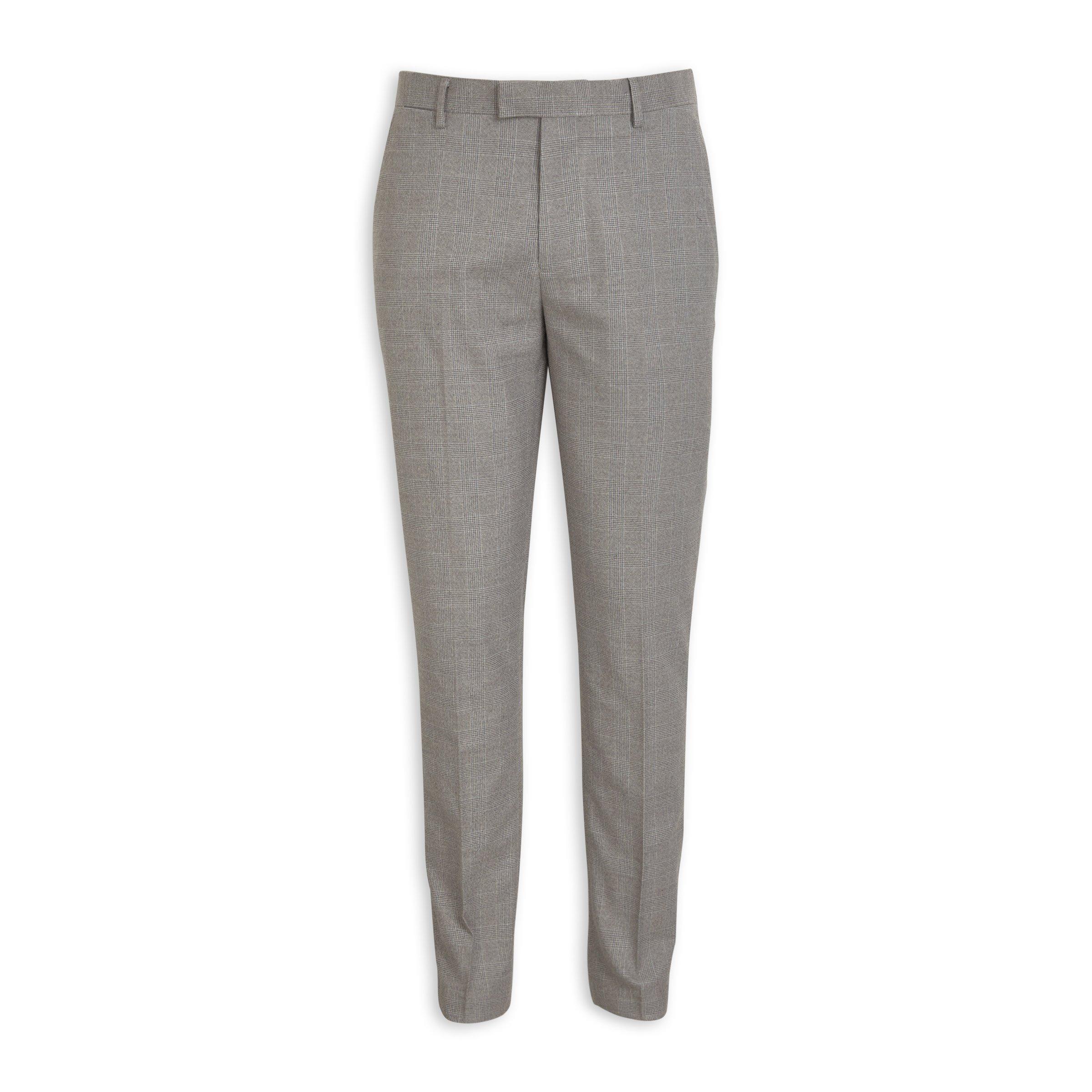 Grey Check Tapered Pants (3204660) | Daniel Hechter